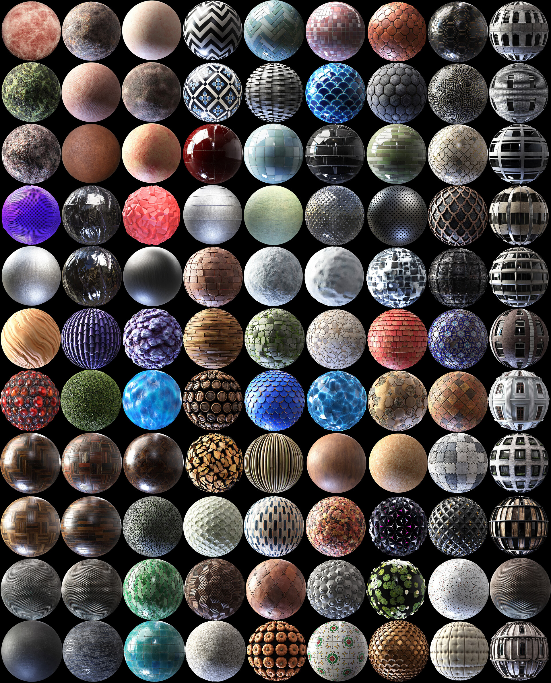 ArtStation - 99 Substance Materials Vol.2 Prectice