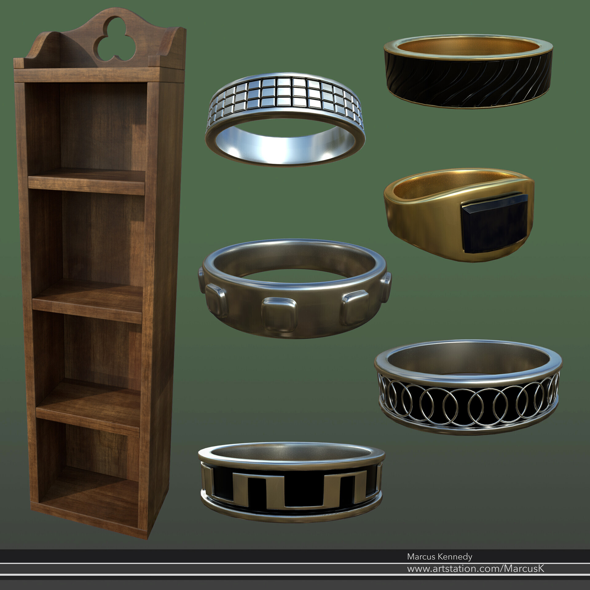 ArtStation - Assorted Props for Freelance July 2019