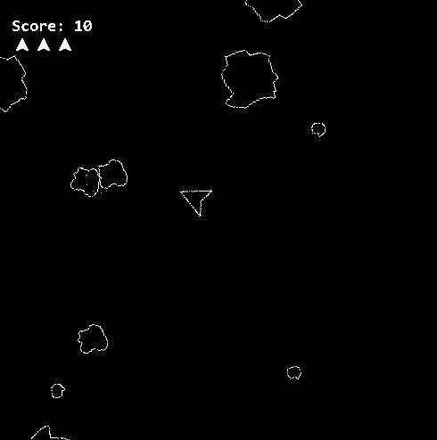 Asteroids Video Game Wallpaper