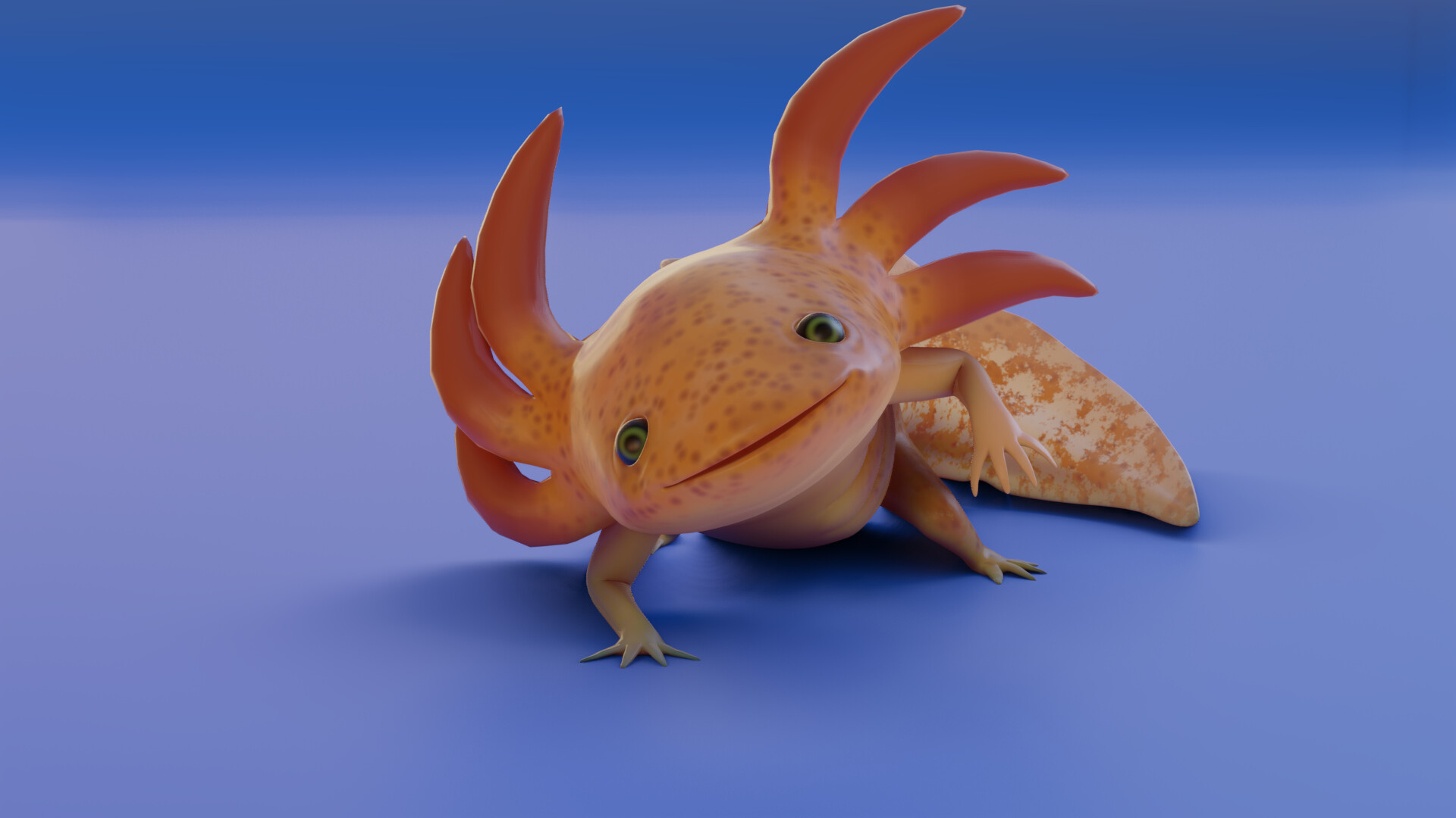 ArtStation - Copper the Axolotl