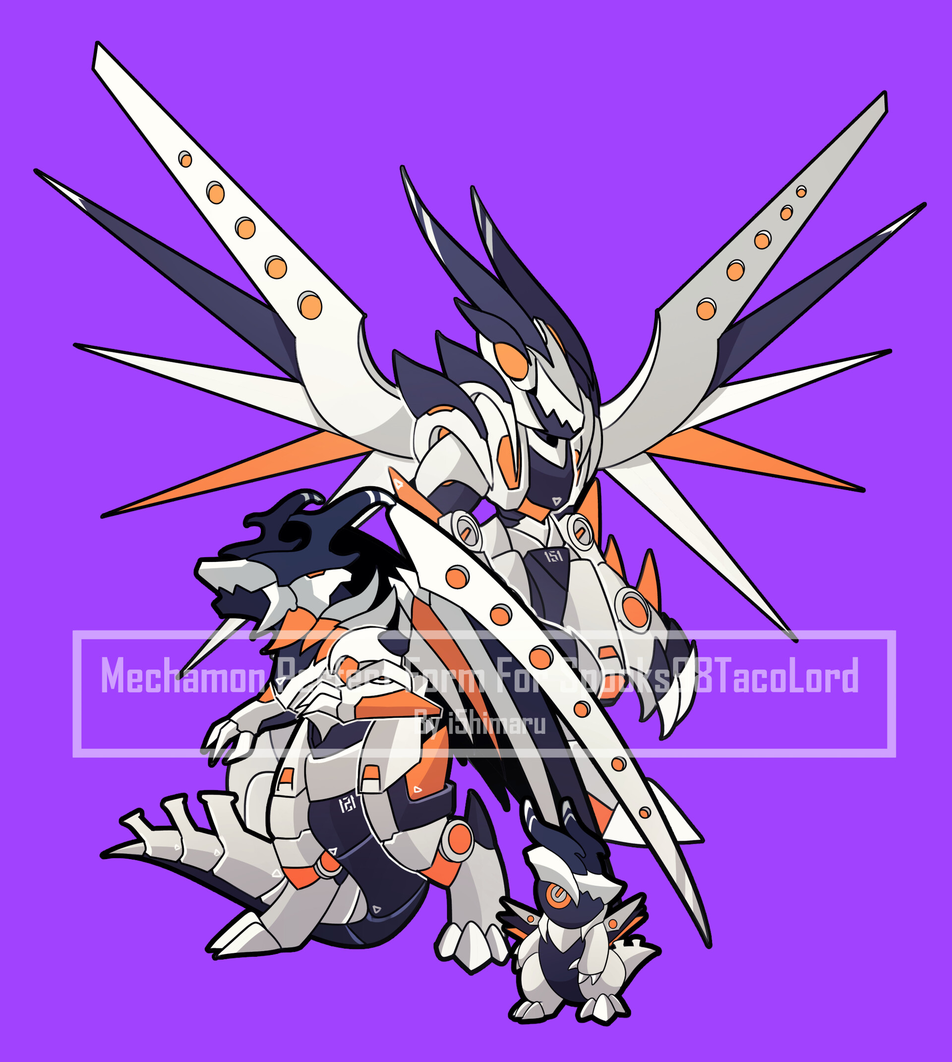 ArtStation - Mechamon Perfect form Evo. For Spooks98TacoLord