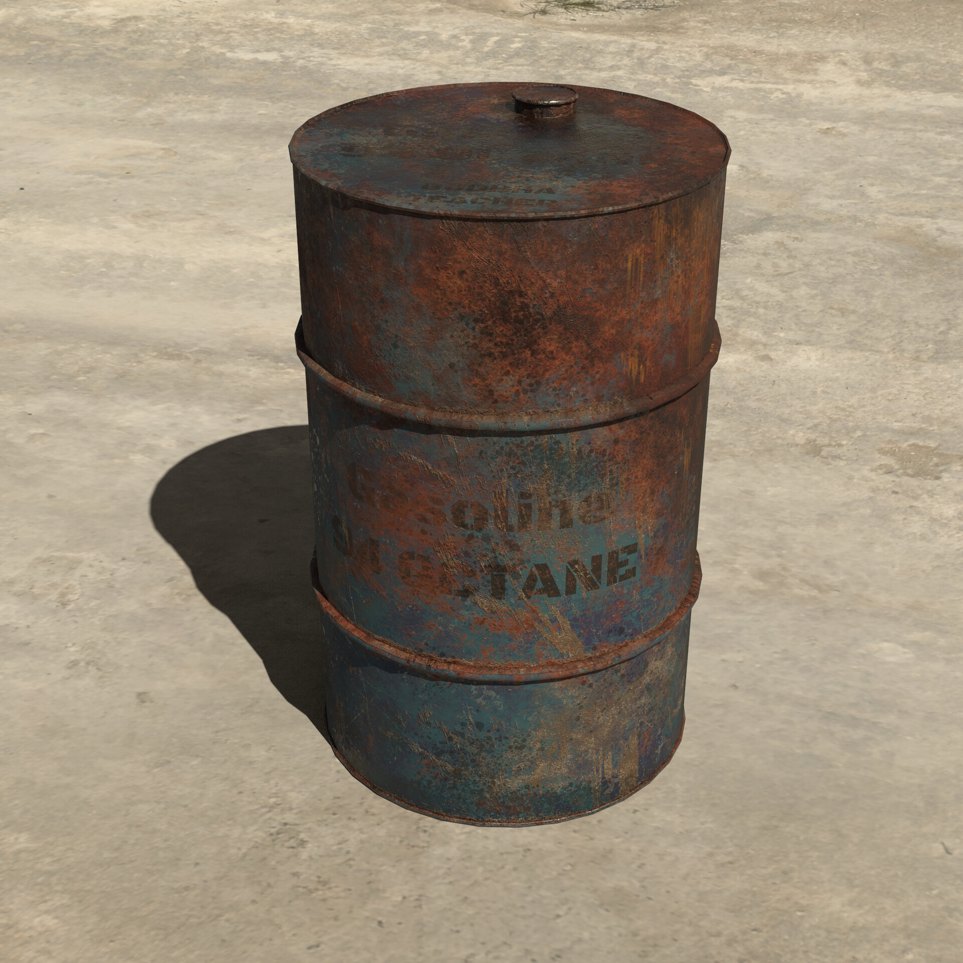 ArtStation - Rusted Oil Drum