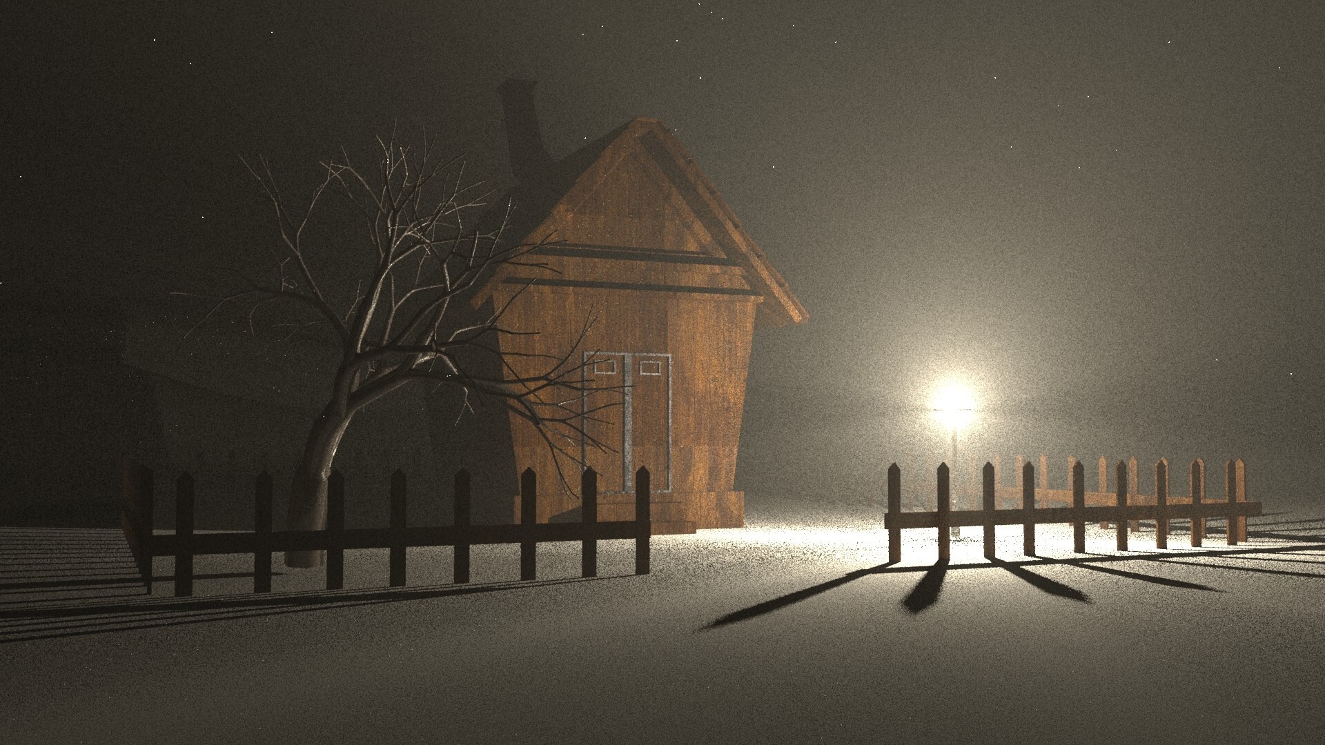 ArtStation - Snowy Night