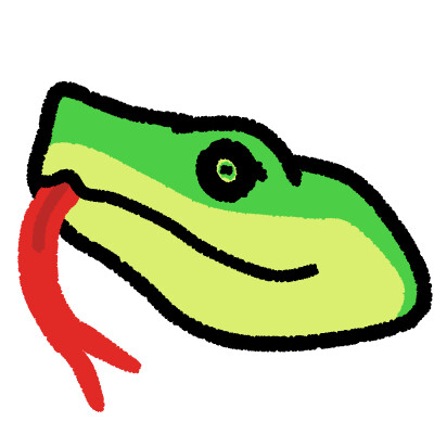 how to draw the snake emoji