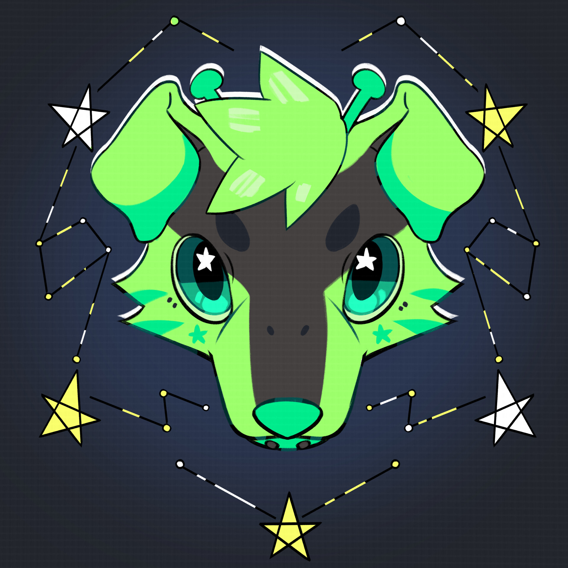 ArtStation - Symmetrical headshot examples