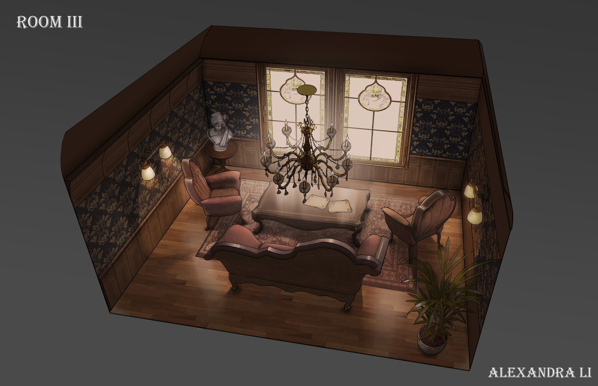 ArtStation - Victorian Rooms