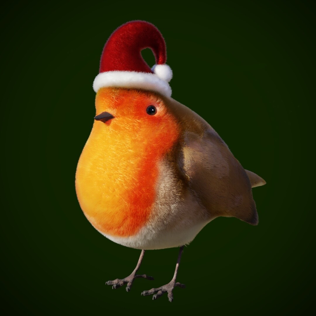 ArtStation - Christmas Robin