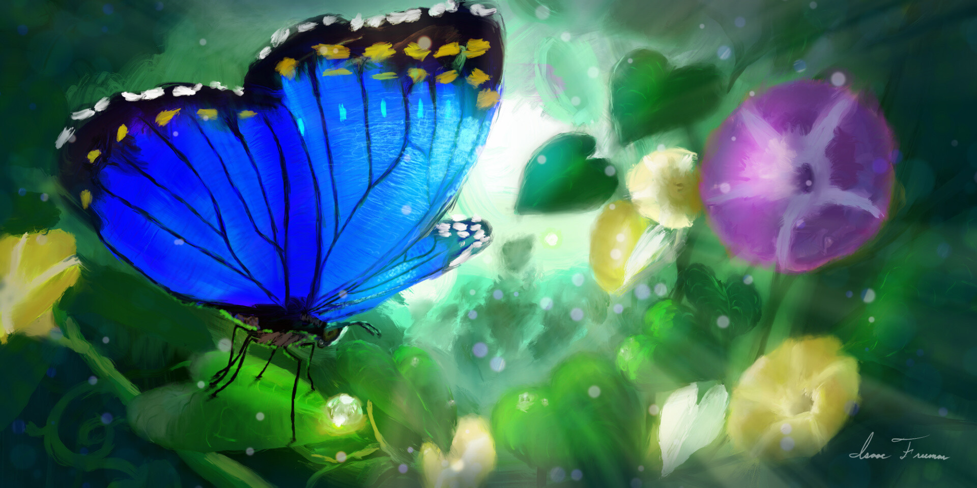 ArtStation - The Blue Butterfly