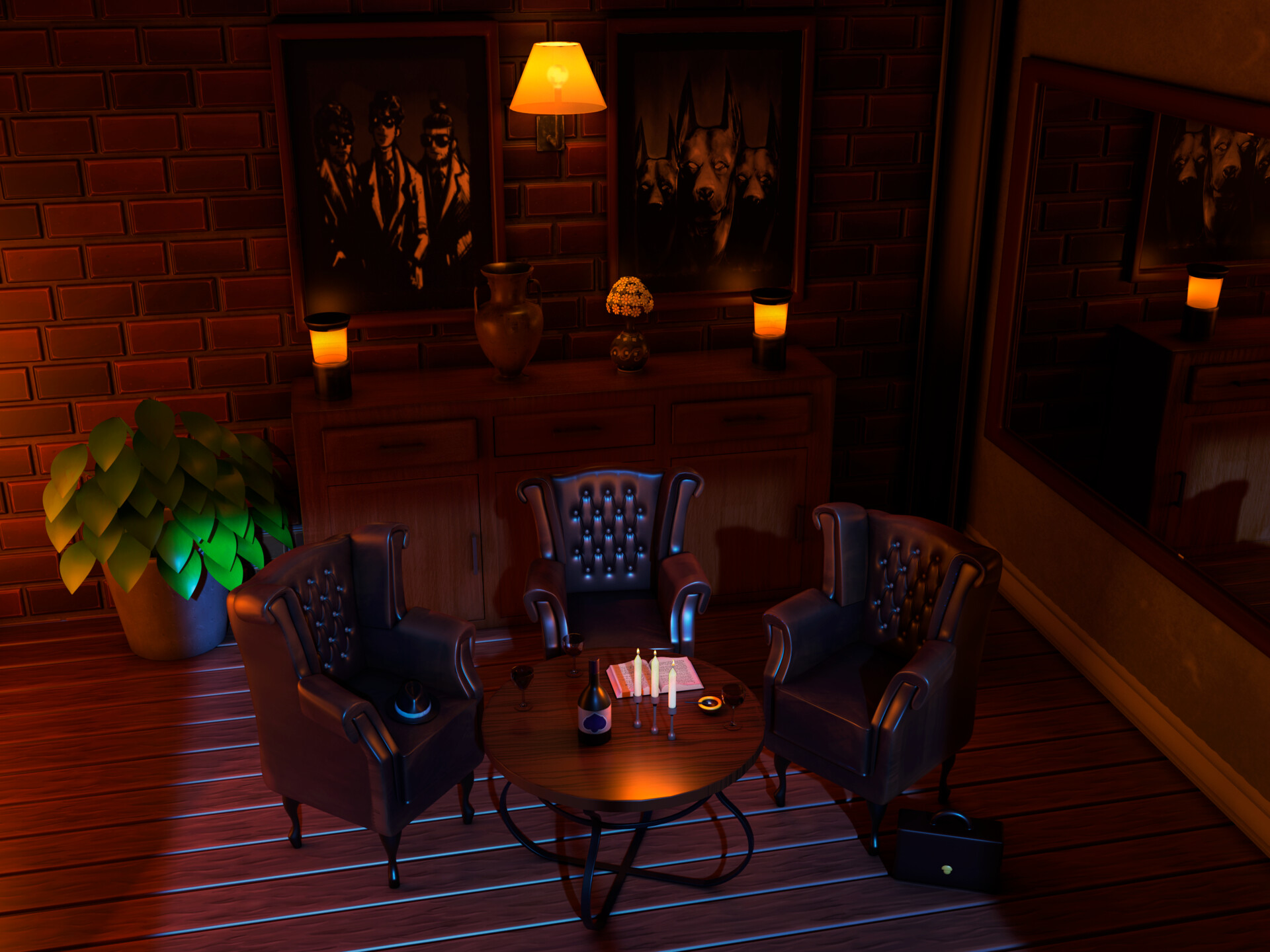 ArtStation - Gangster's Room