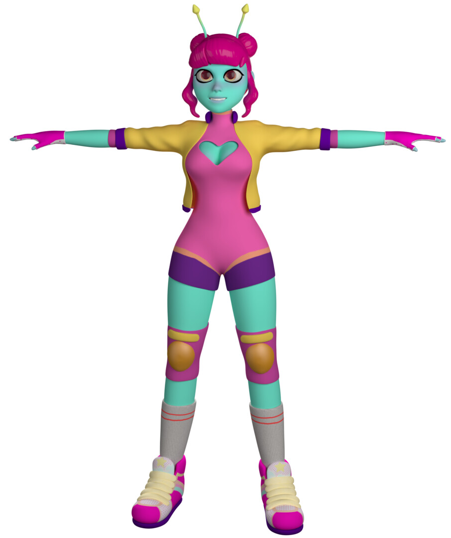 ArtStation - Alien Girl - 3D Model