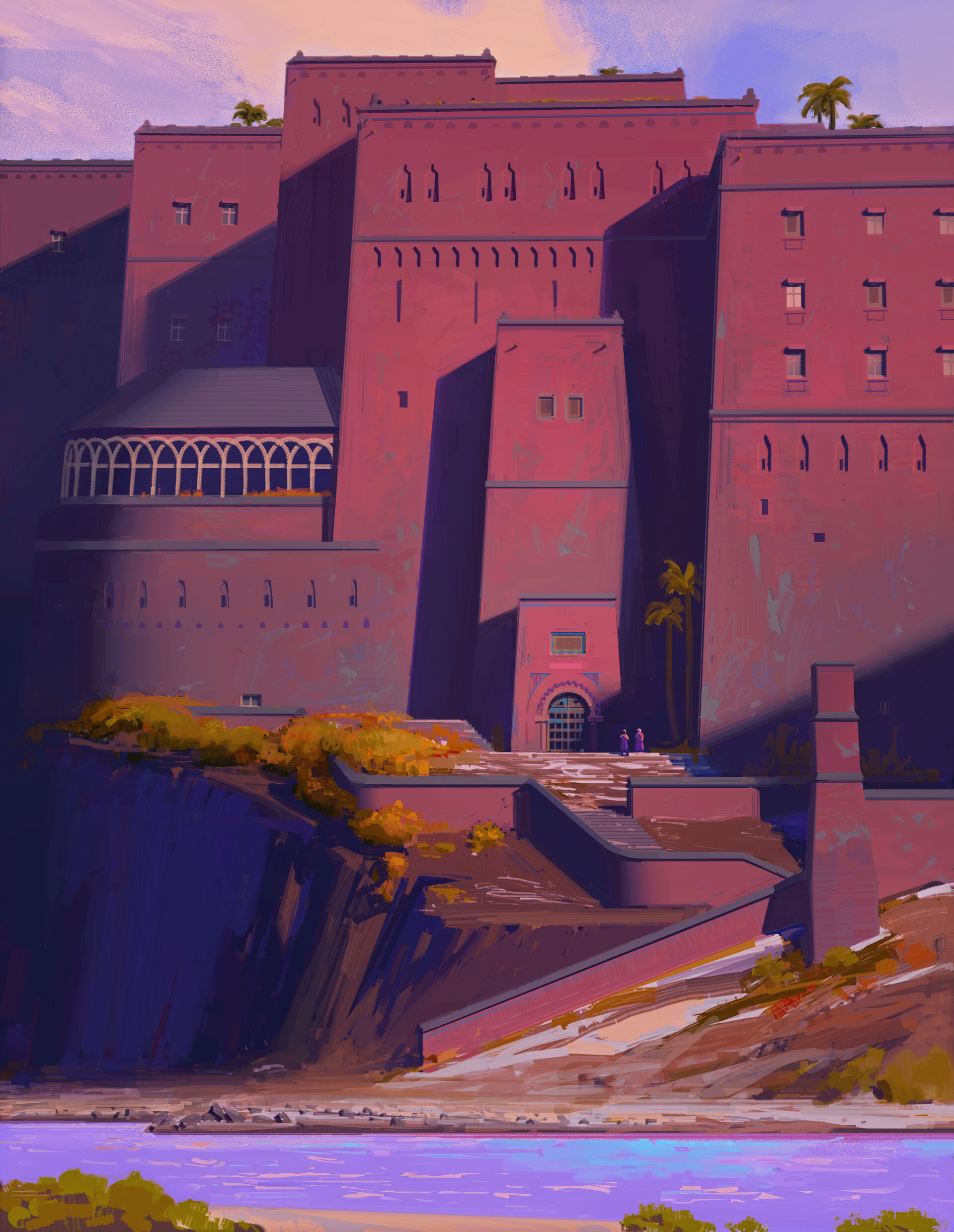 Red Castle by Max Frorer : ImaginaryCastles
