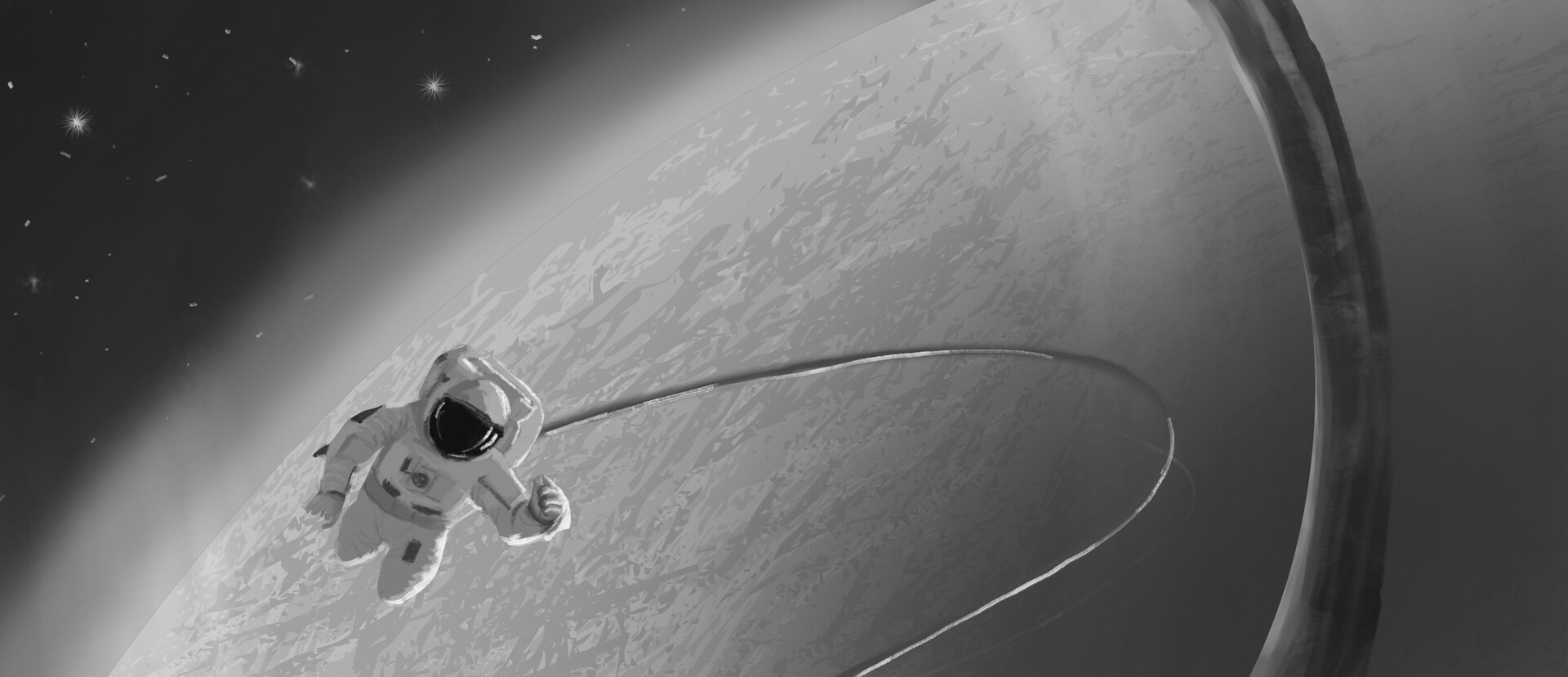 ArtStation - Open Space, Compositional sketch