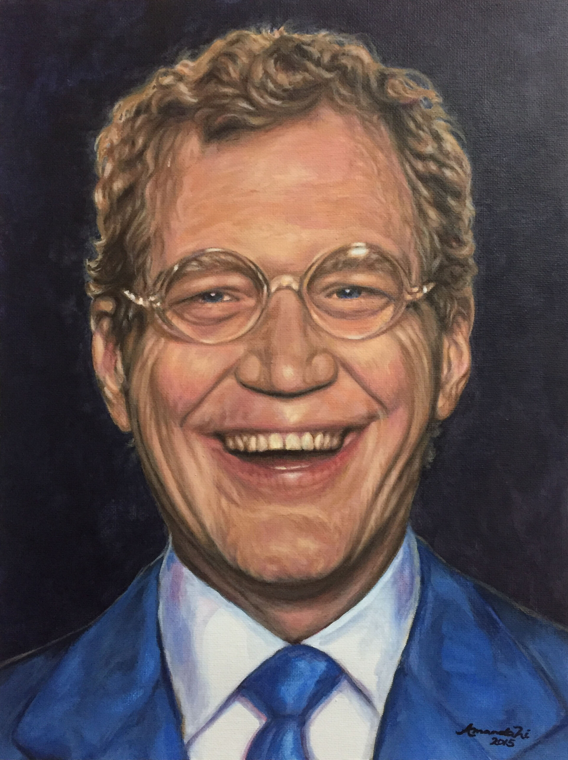 ArtStation - Paintings_Acrylic : David Letterman