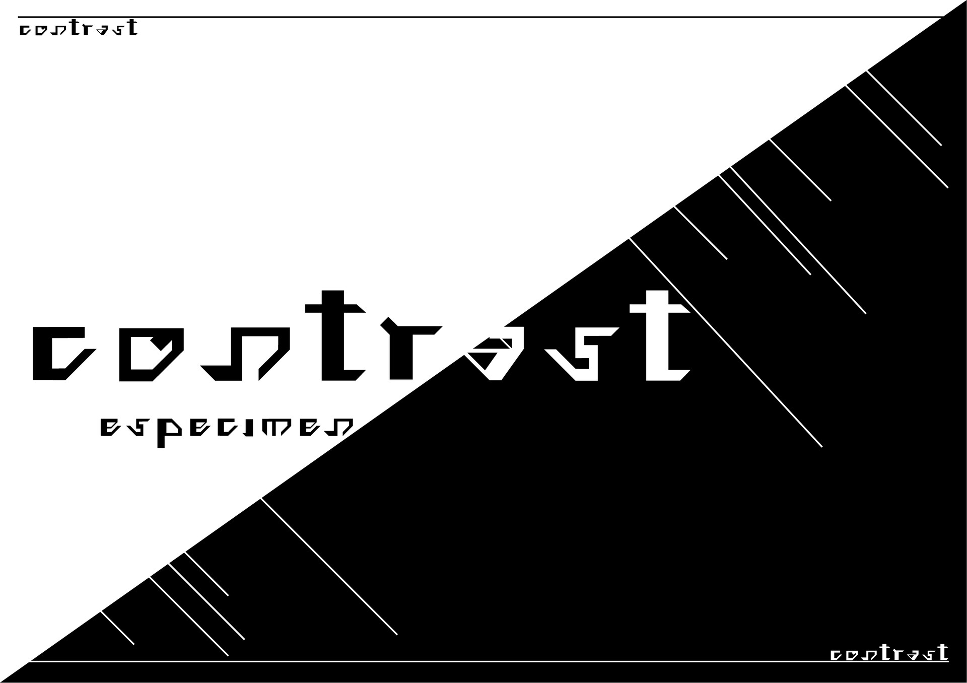 ArtStation - "Contrast" typography (My first font)