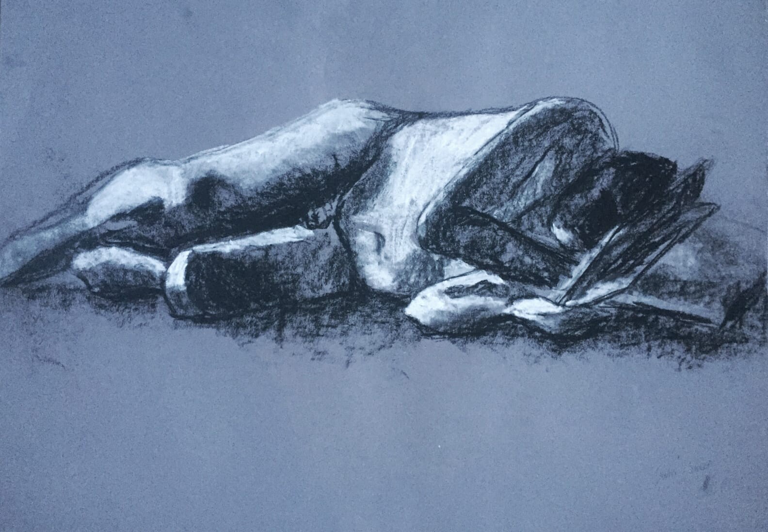 devastated person drawing