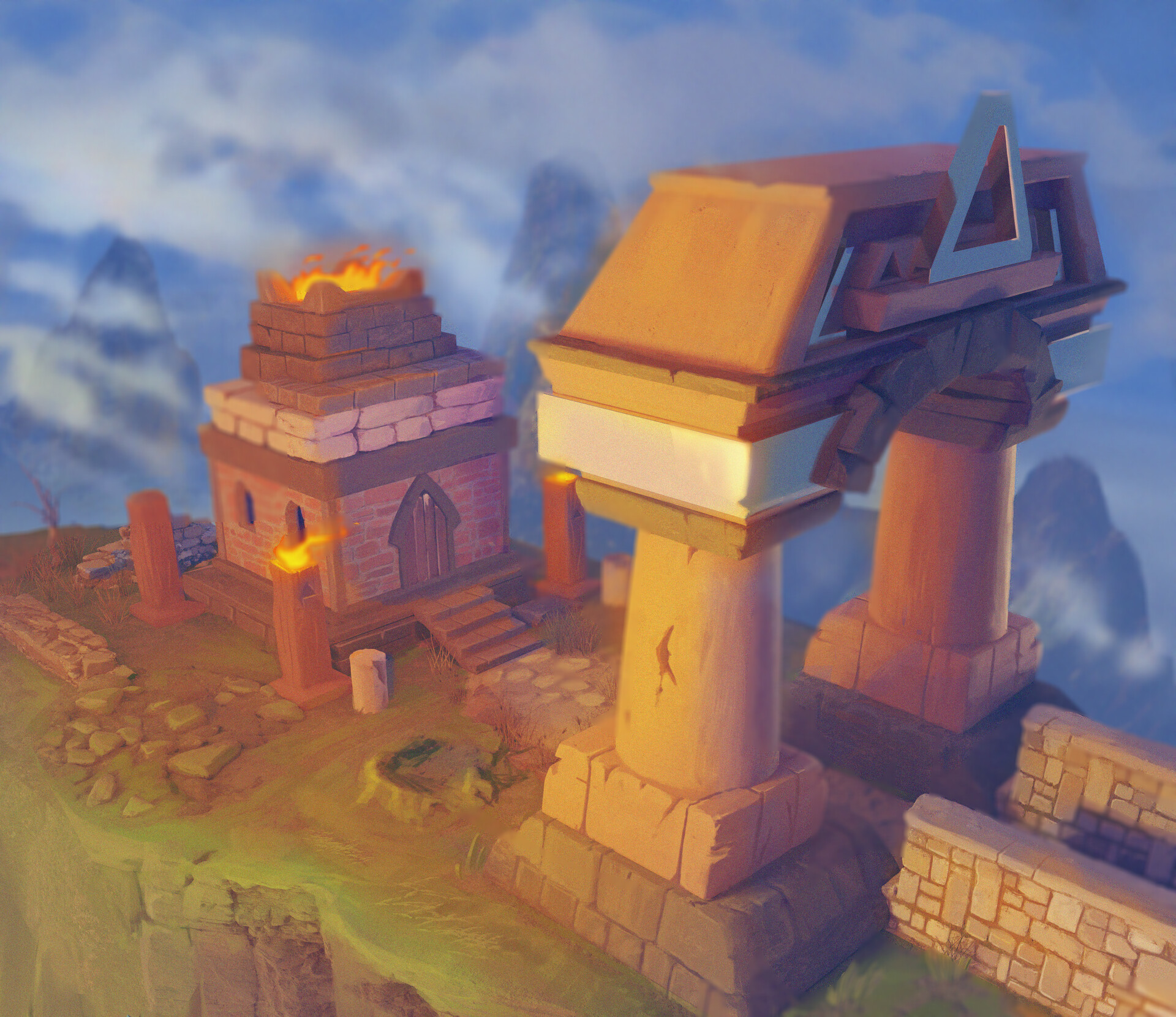 ArtStation - MOUNTAIN TEMPLE
