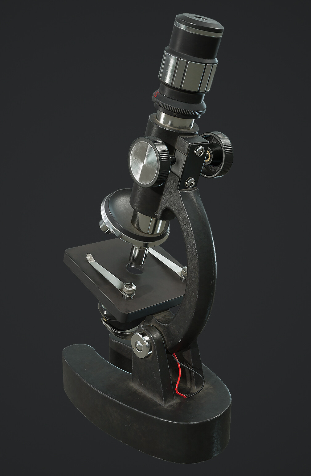 Dennis Welling - Old Microscope 3D-model