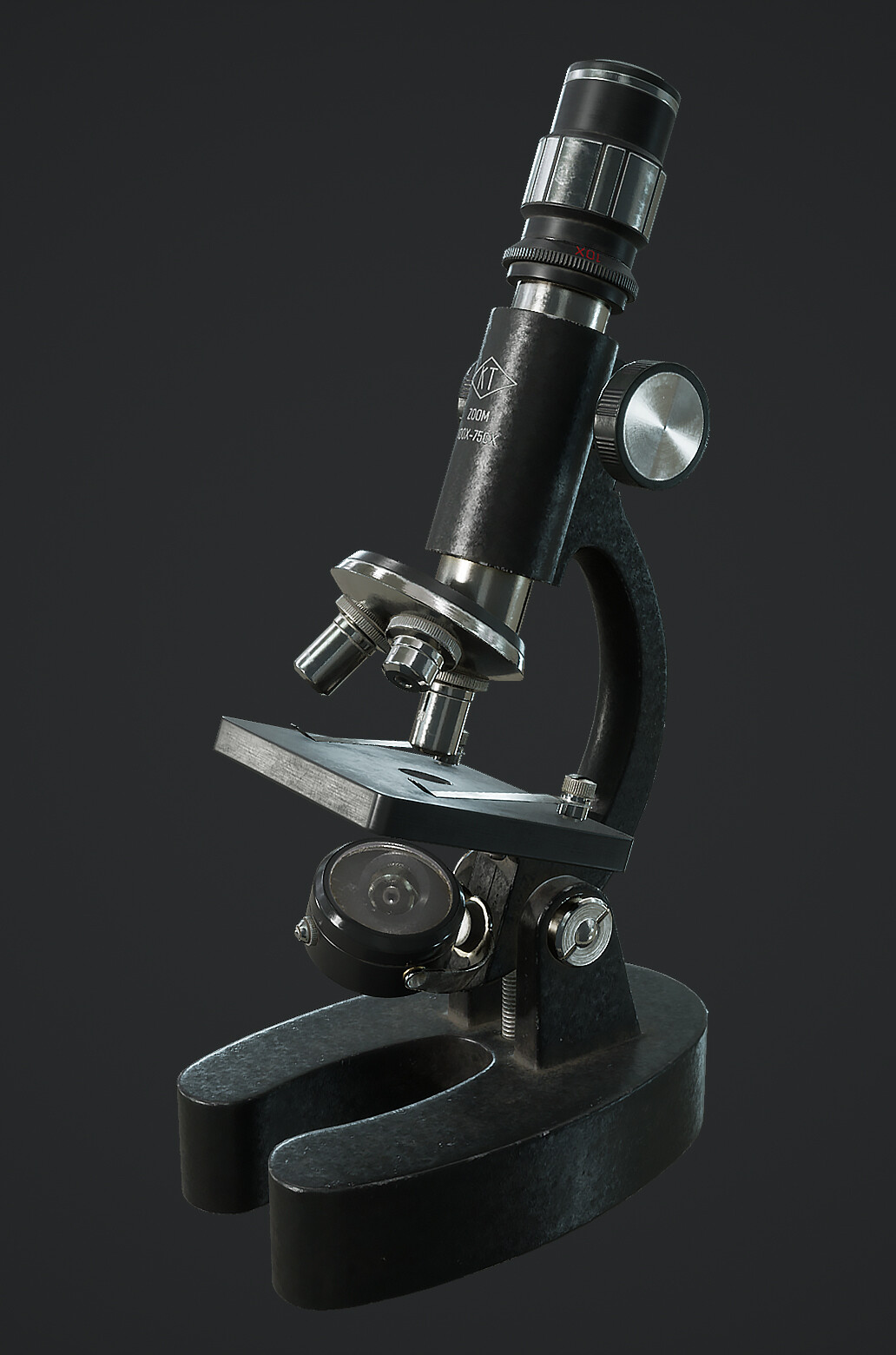 Dennis Welling - Old Microscope 3D-model
