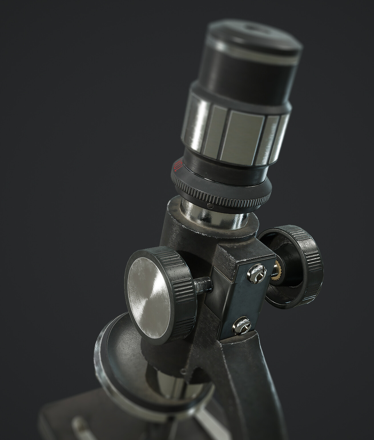 Dennis Welling - Old Microscope 3D-model