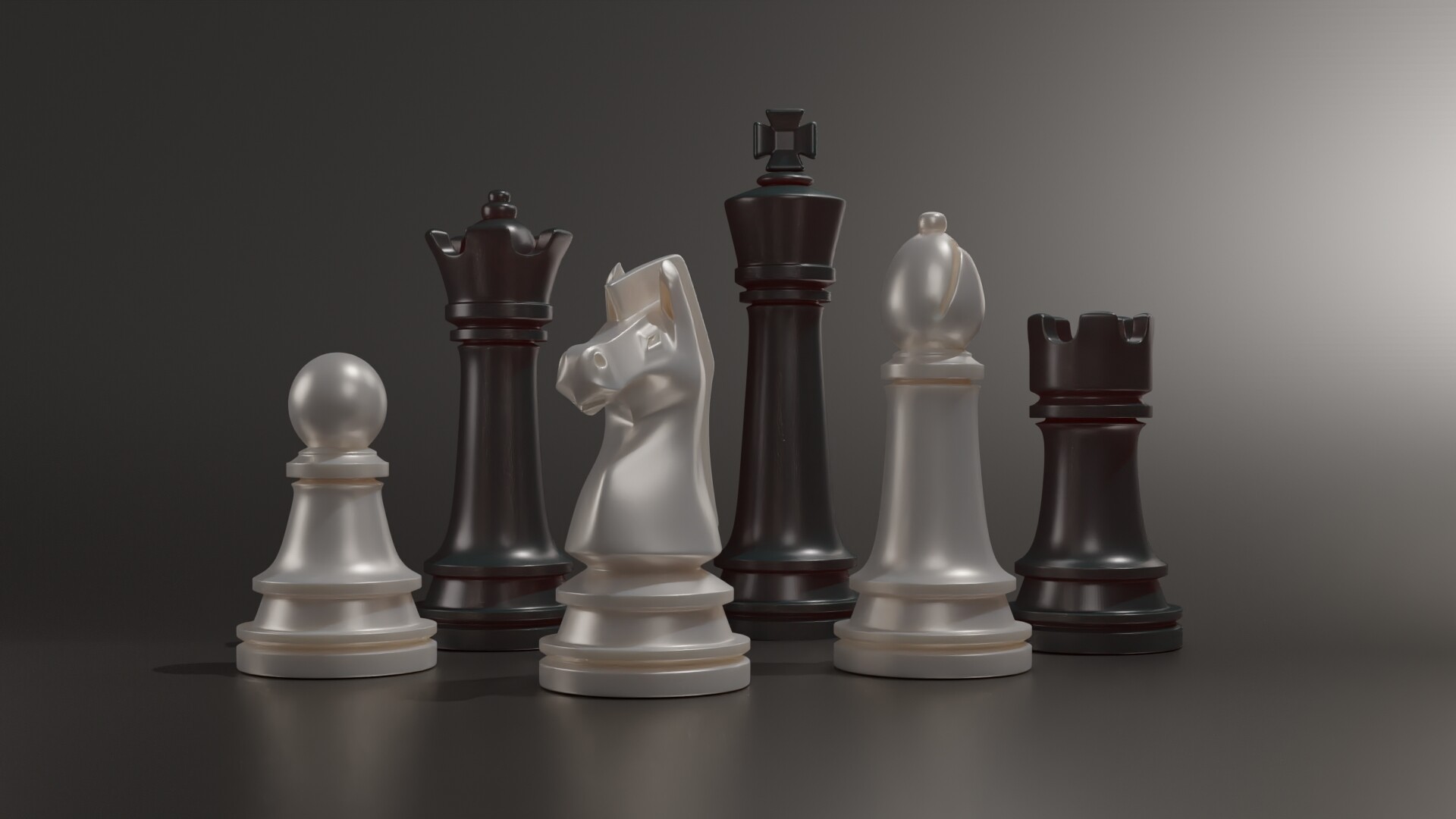 Arif Cendekiawan - Chess Pieces [Blender Modelling]
