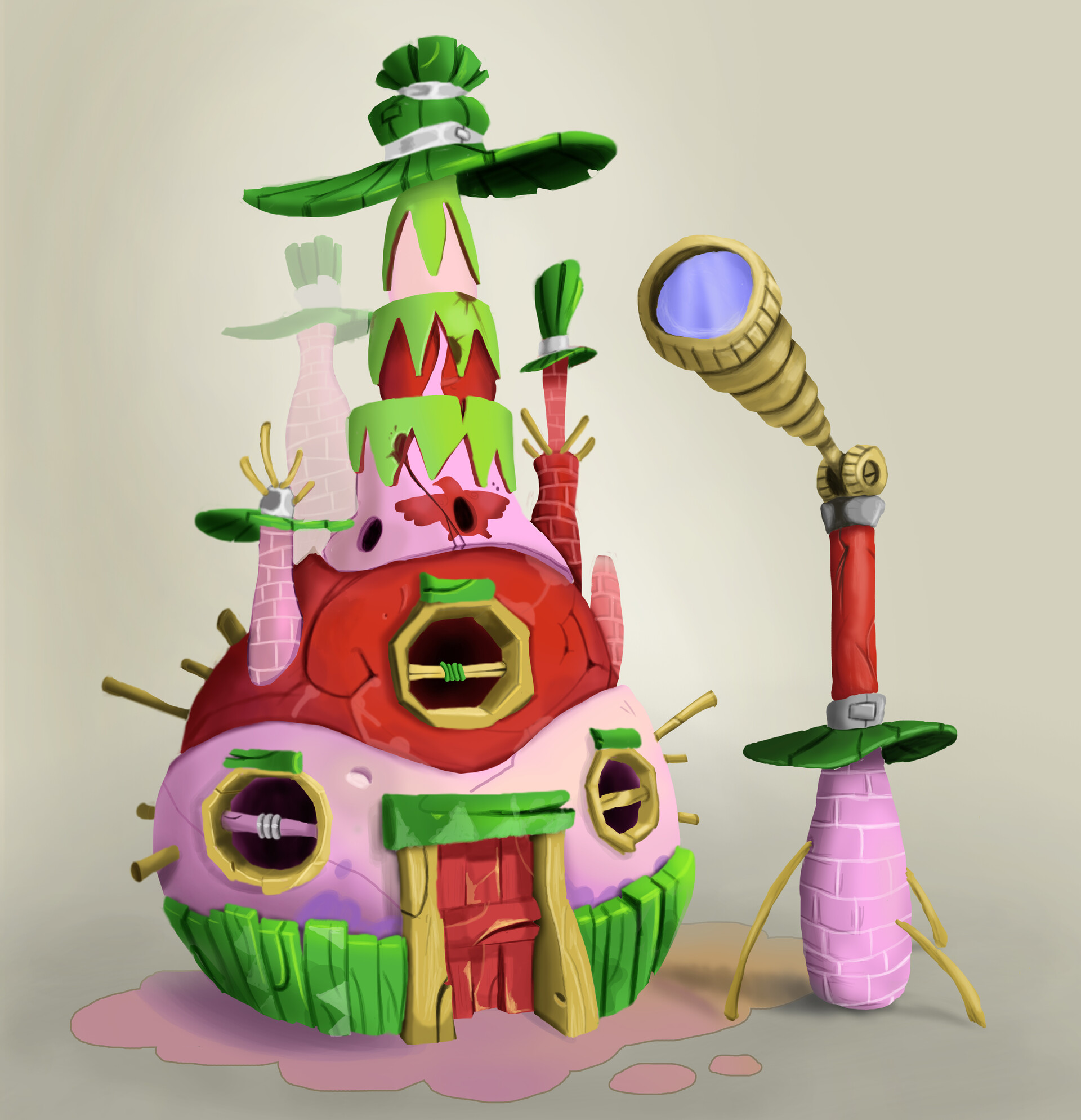 ArtStation - 2016 Gingerbread house