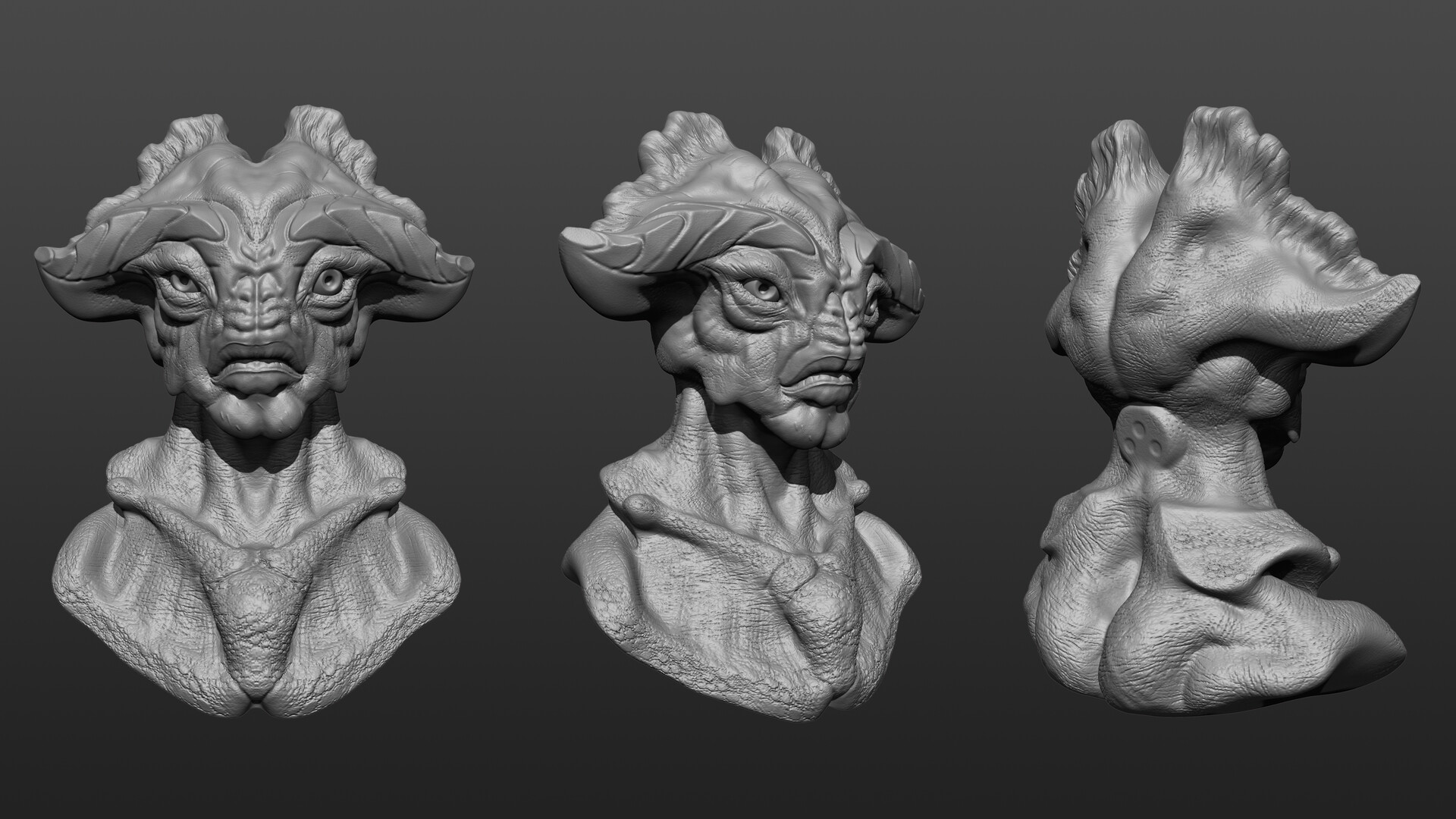 Akash Pramanick - Alien Bust Concept