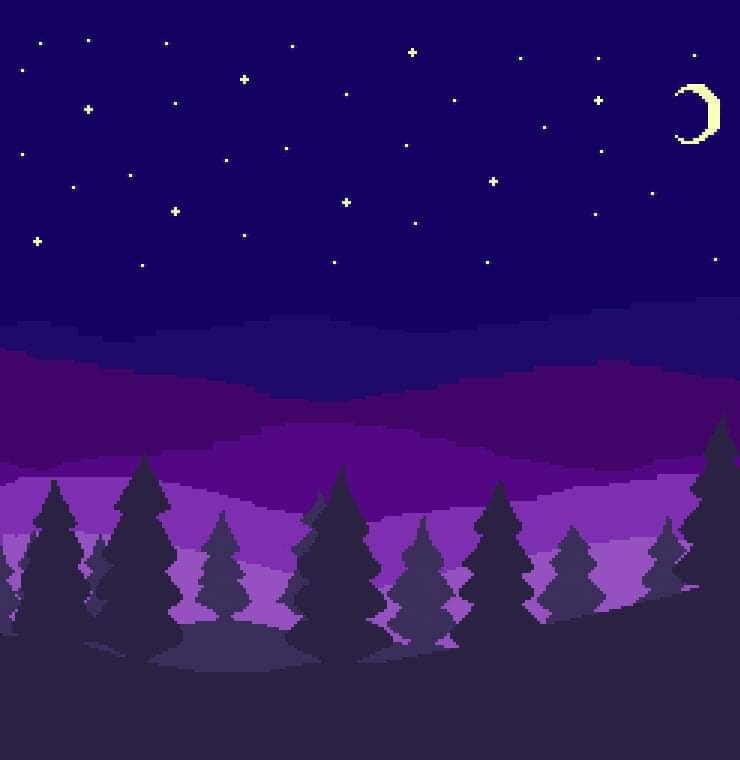 ArtStation - Pixel Nightscape