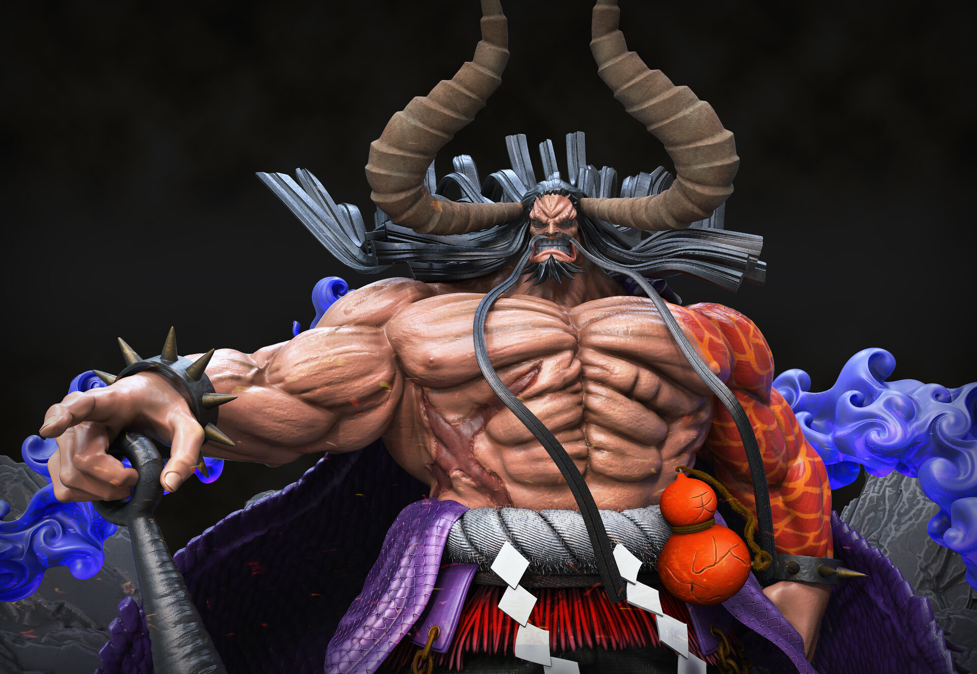 David Brito - Kaido. The Strongest Creature- One Piece Fan Art.