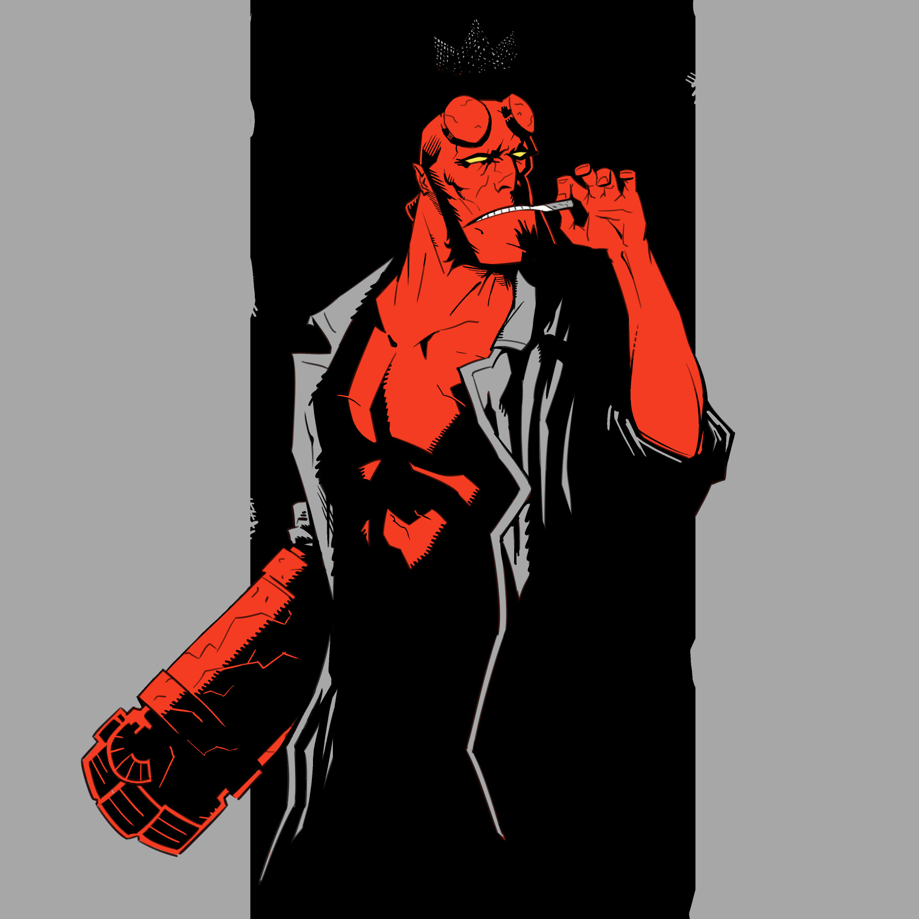 ArtStation - Hellboy Illustration