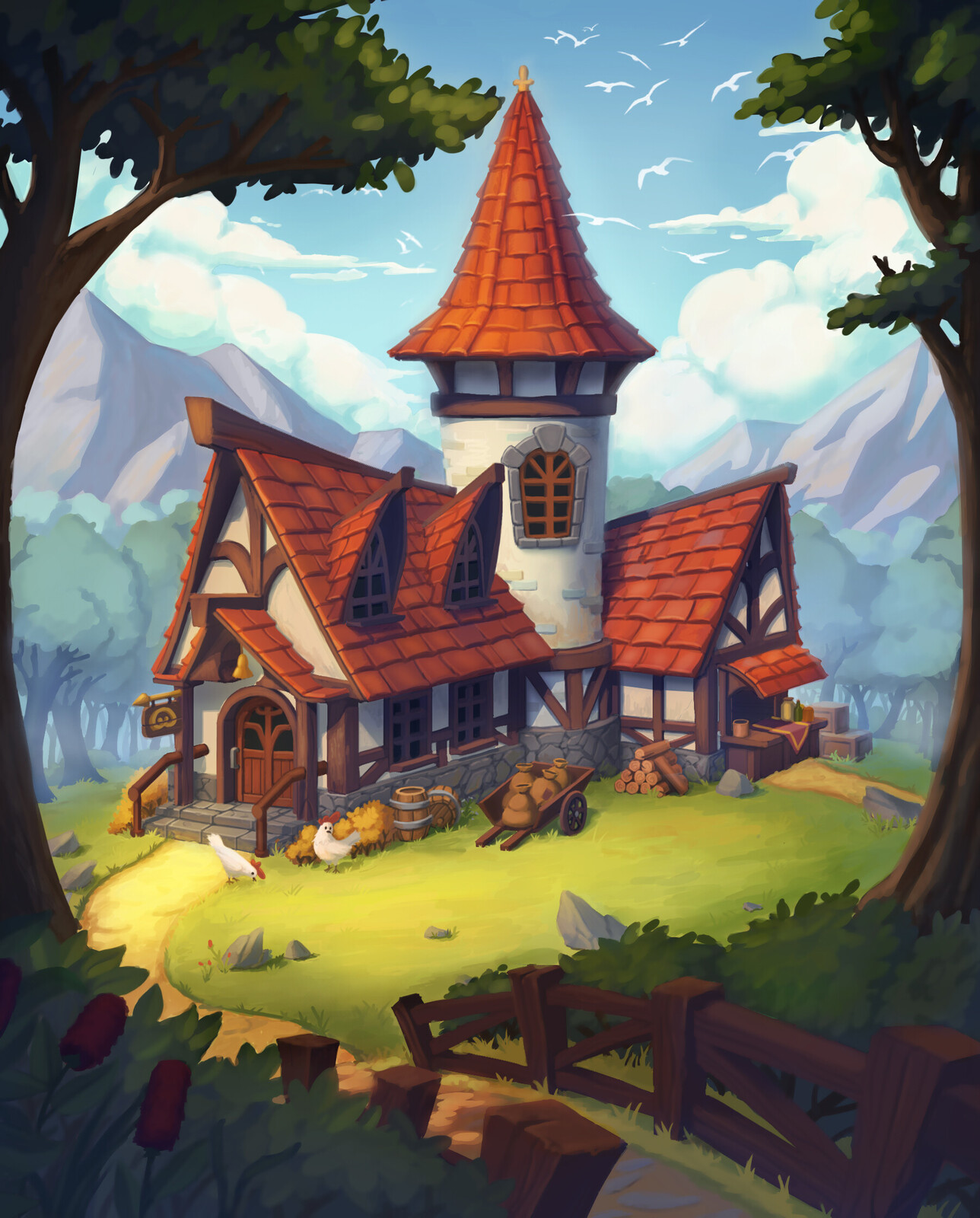 Hunter Haag - "House in the forest" Concept Modeling