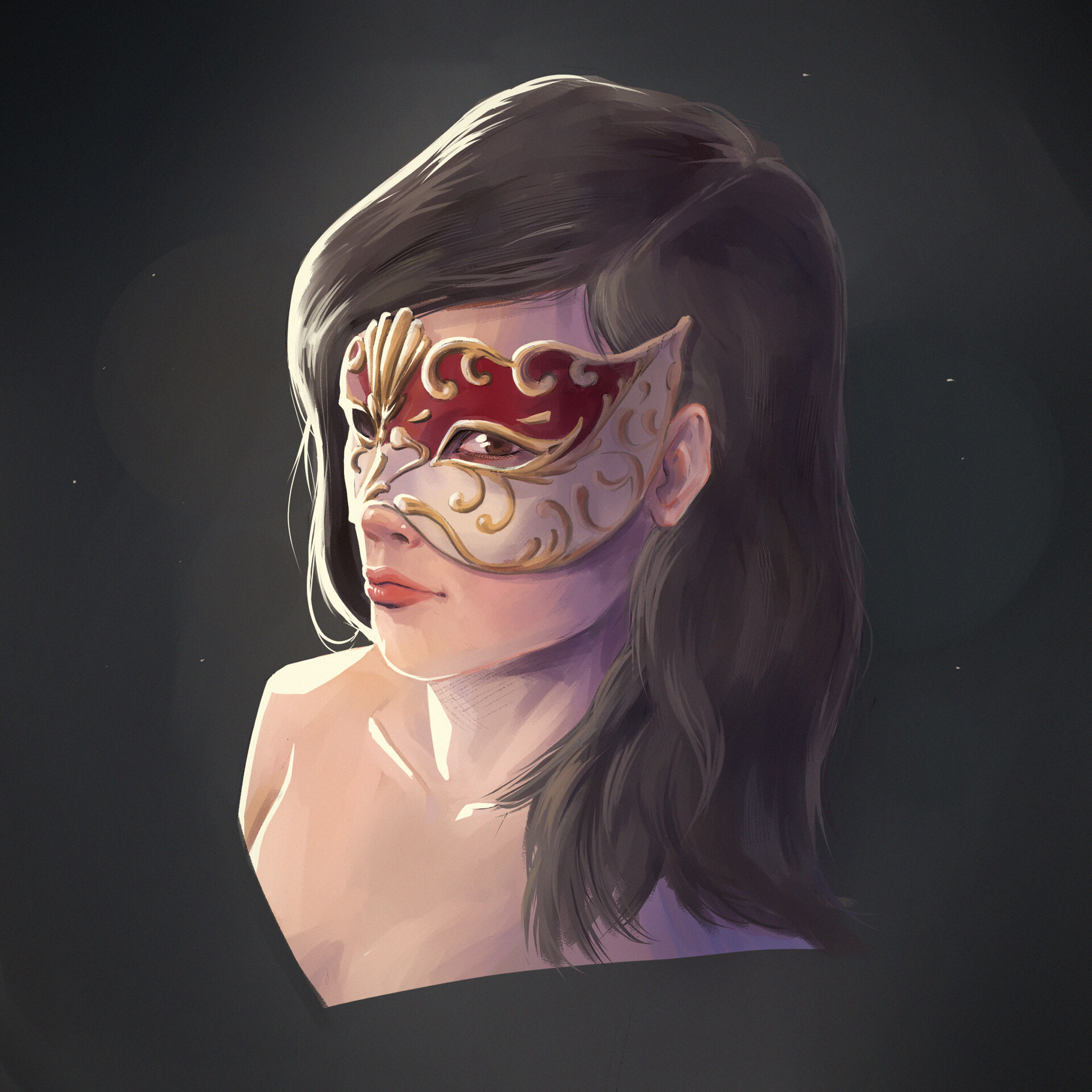 ArtStation - Masked Maiden, Ian Dominic Bugayong