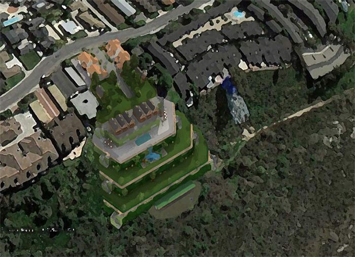 ArtStation - Architectural 3D Visualization of a Property Retaining Wall