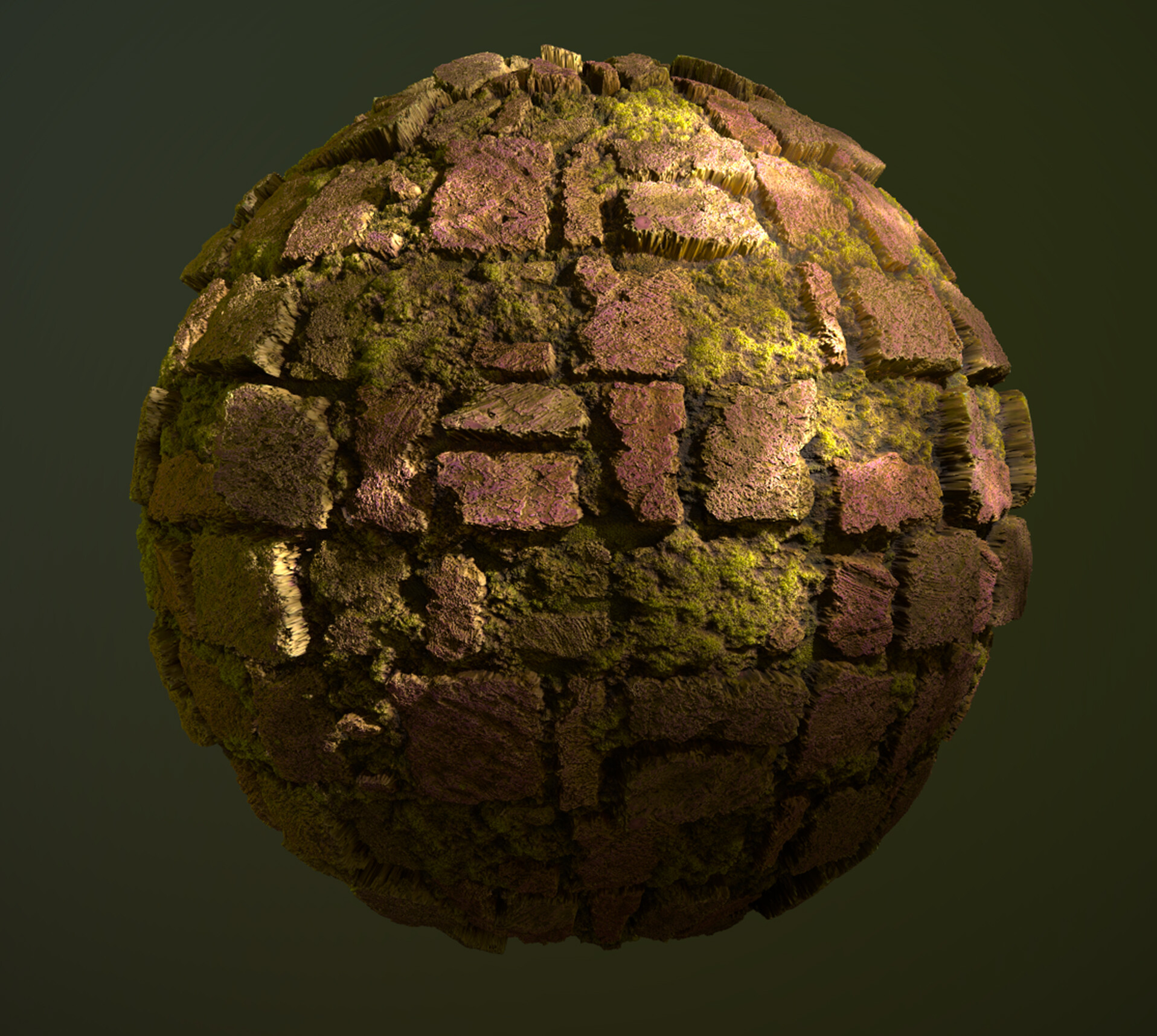 Jeff Collie - Procedural Shaders - Stone Carvings / Mossy Tiles / Stone ...