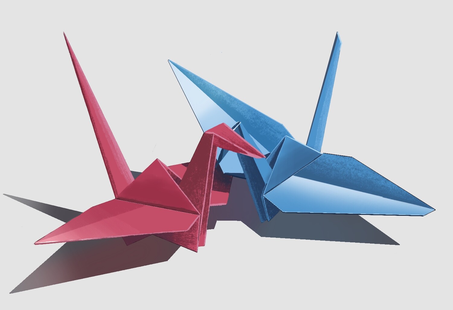 ArtStation - Origami Colour Study