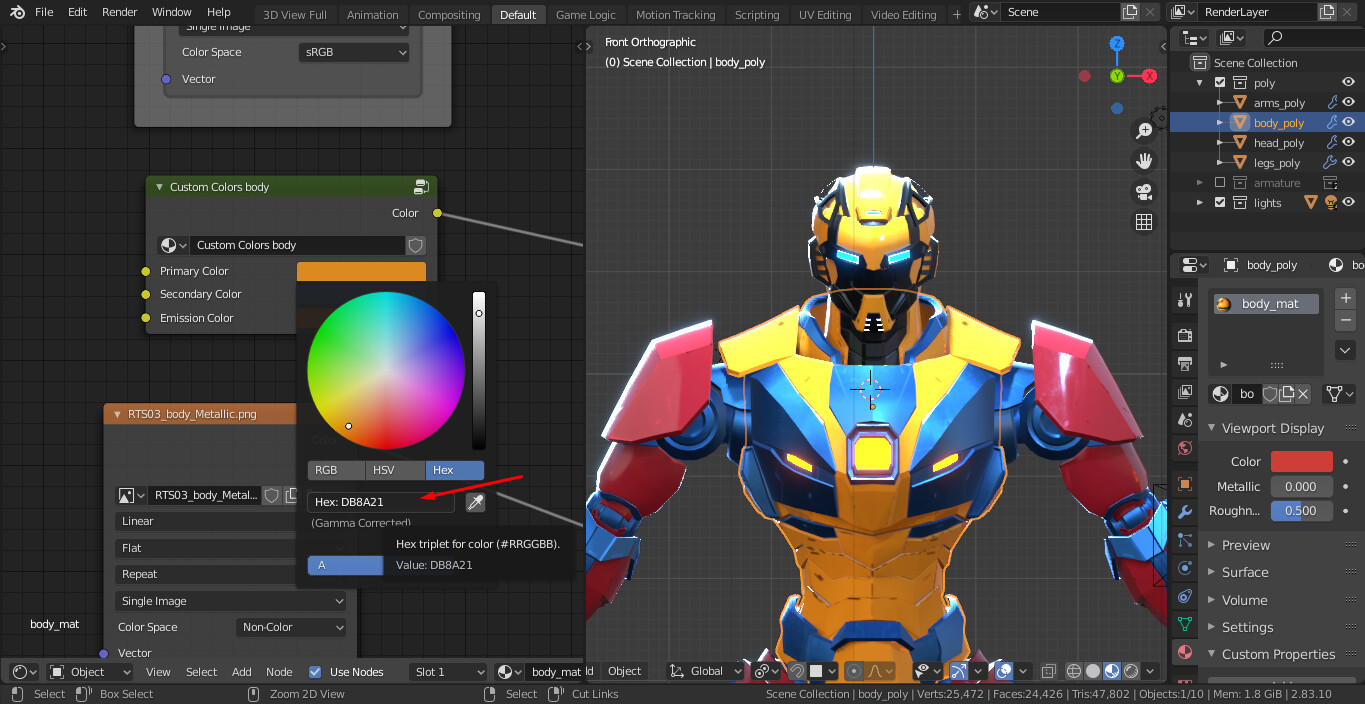 Bill Nguyen - Robot character asset RTS-03