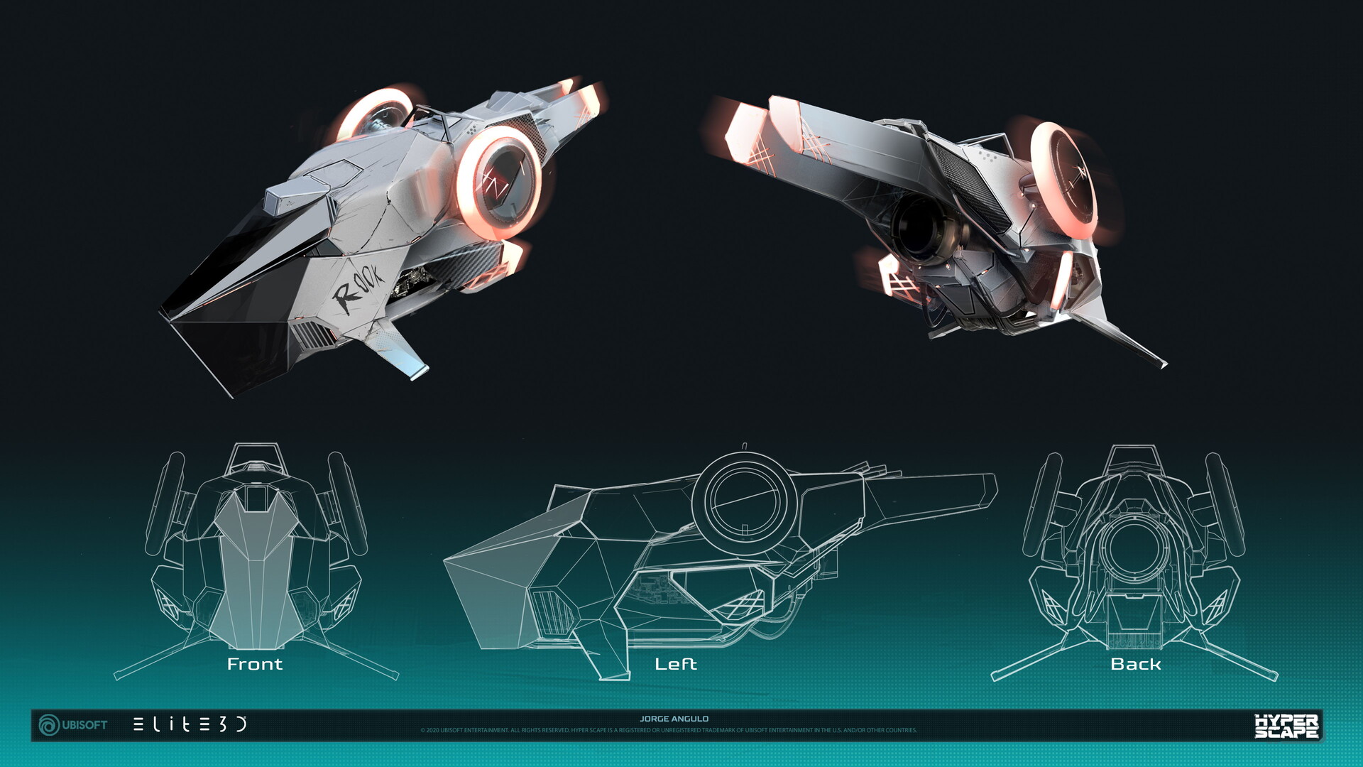 elite3d studio - Hyper Scape Weapons, Pods and Skins Contept Designs