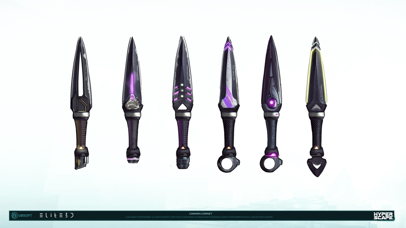 elite3d studio - Hyper Scape Weapons, Pods and Skins Contept Designs