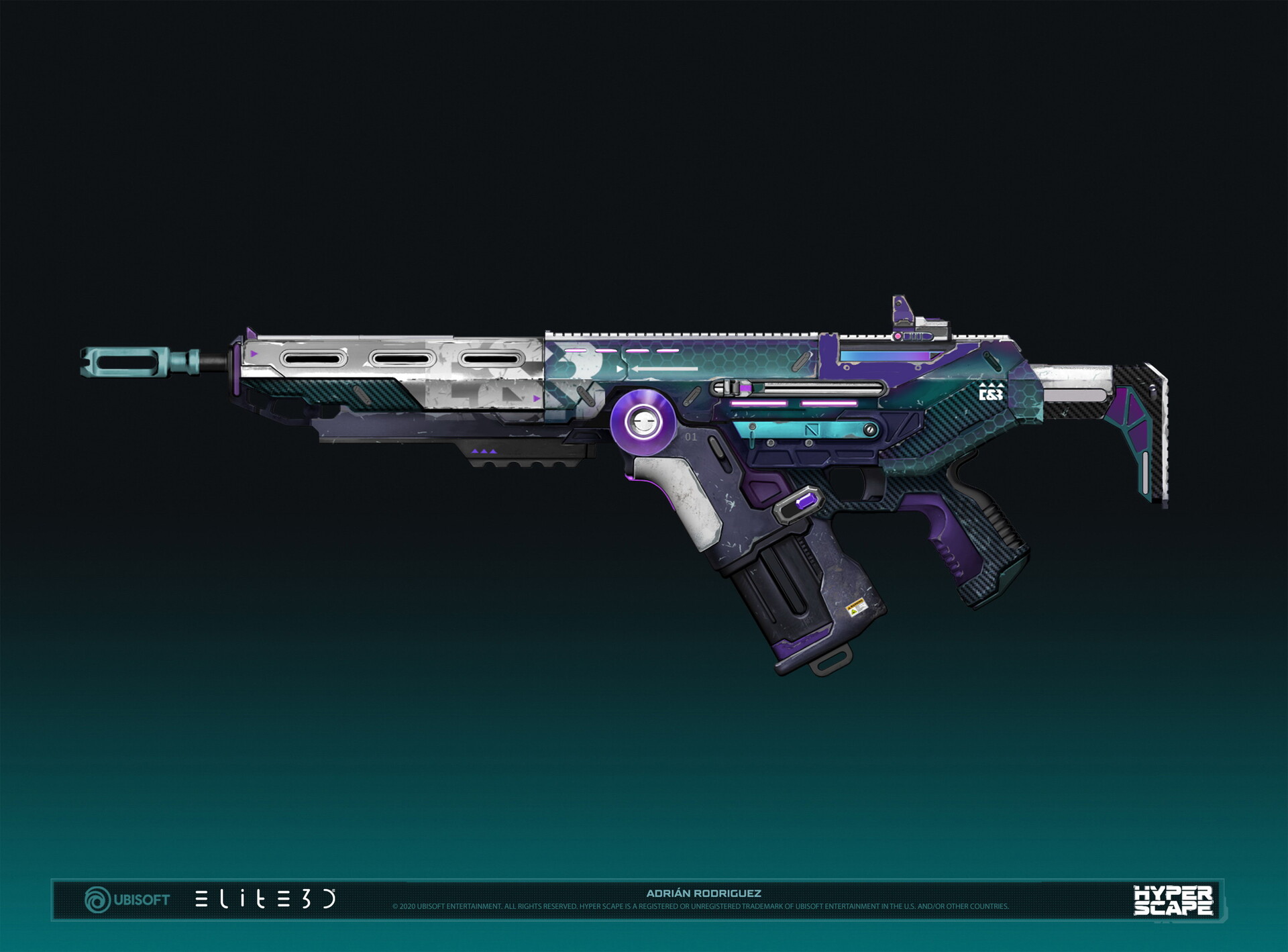 elite3d studio - Hyper Scape Weapons, Pods and Skins Contept Designs