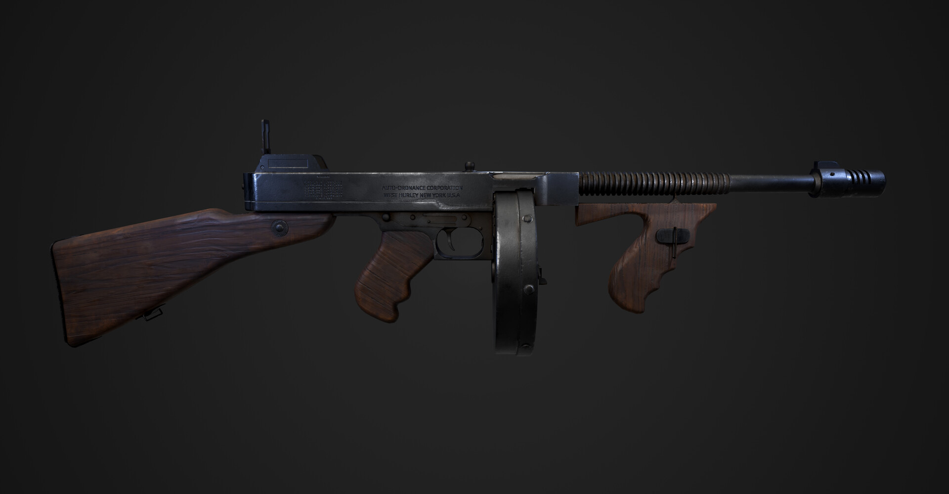 ArtStation - Thompson Submachine Gun