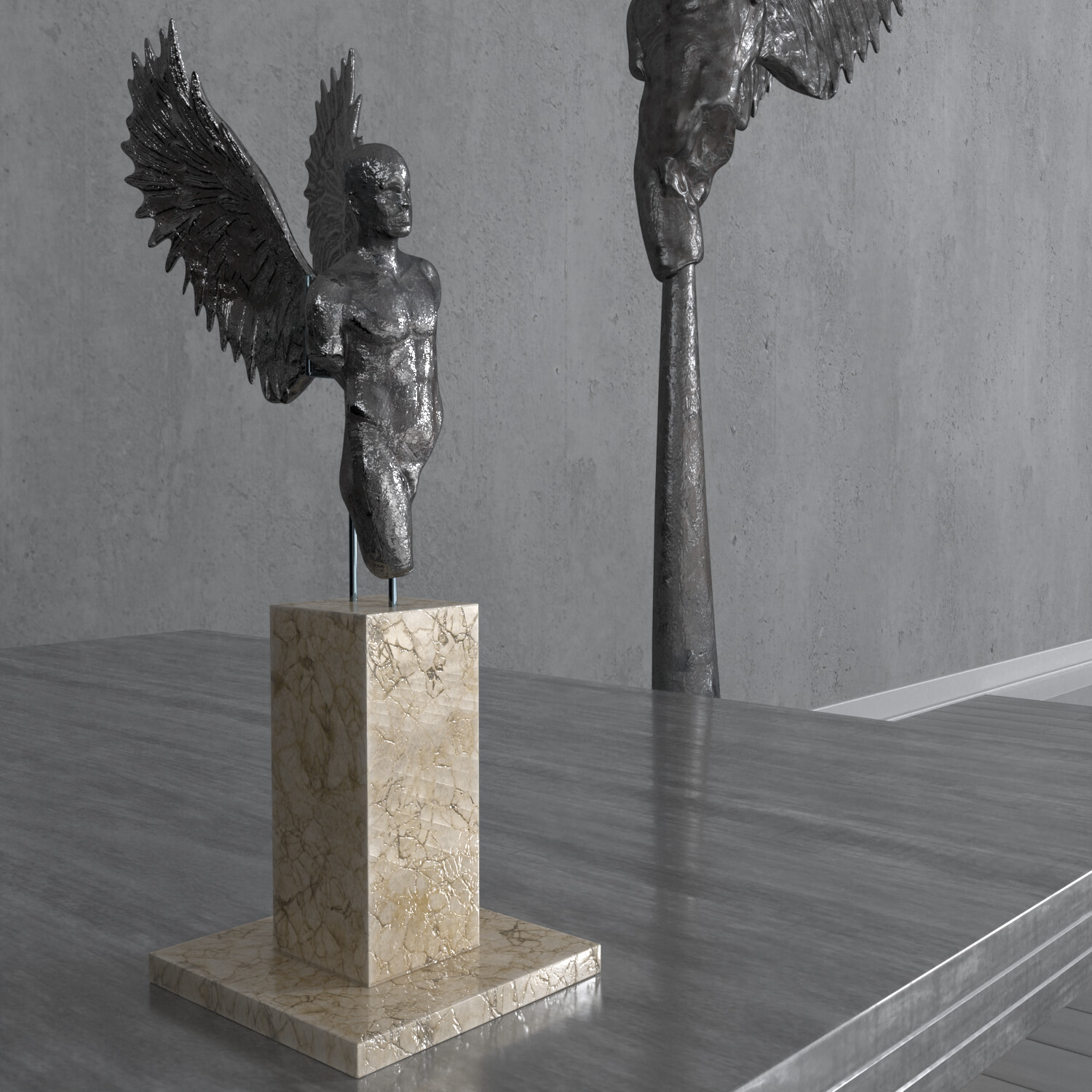 ArtStation - Last Angel Sculpture