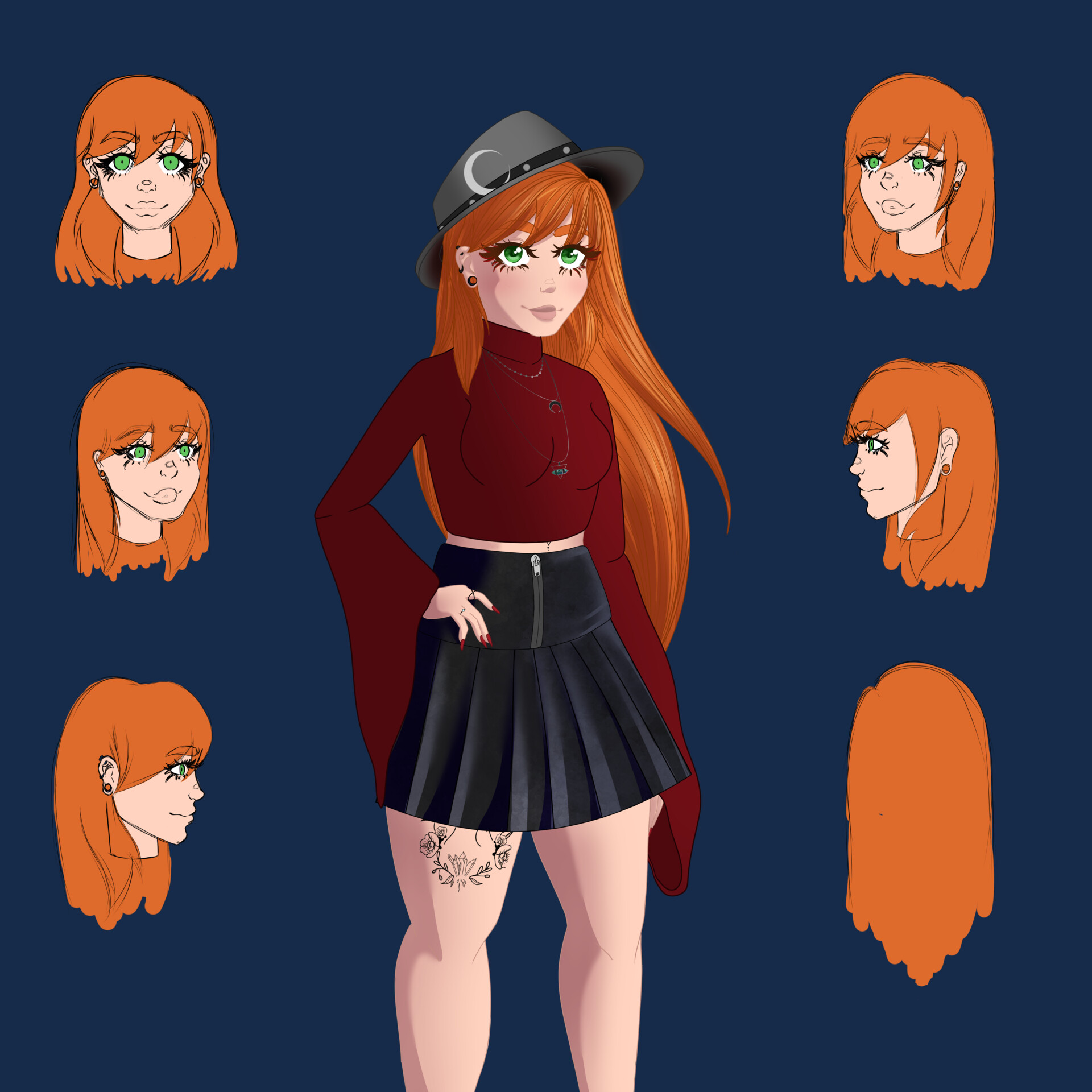 ArtStation - OC Emiko Model sheet