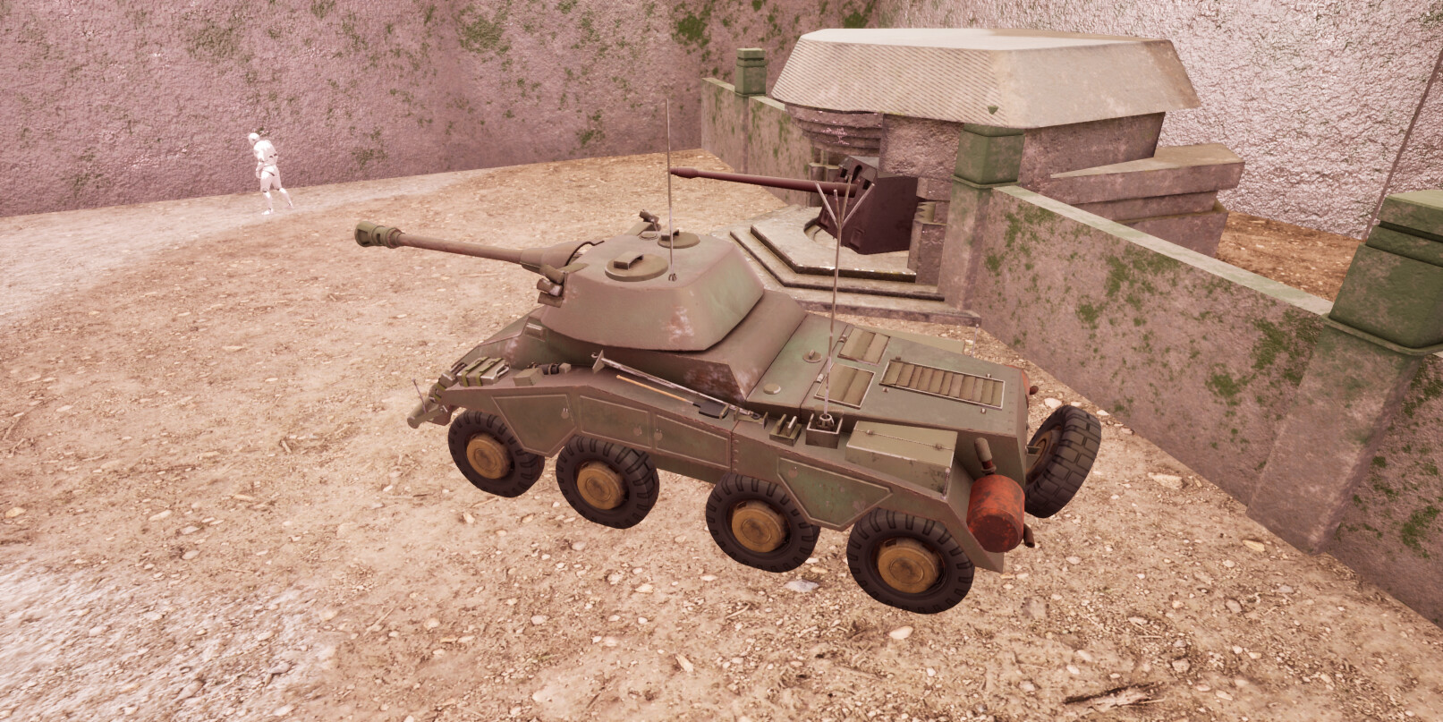 Thomas Fopiano - German Panzerwagen sd.kfz234/2 with bunker