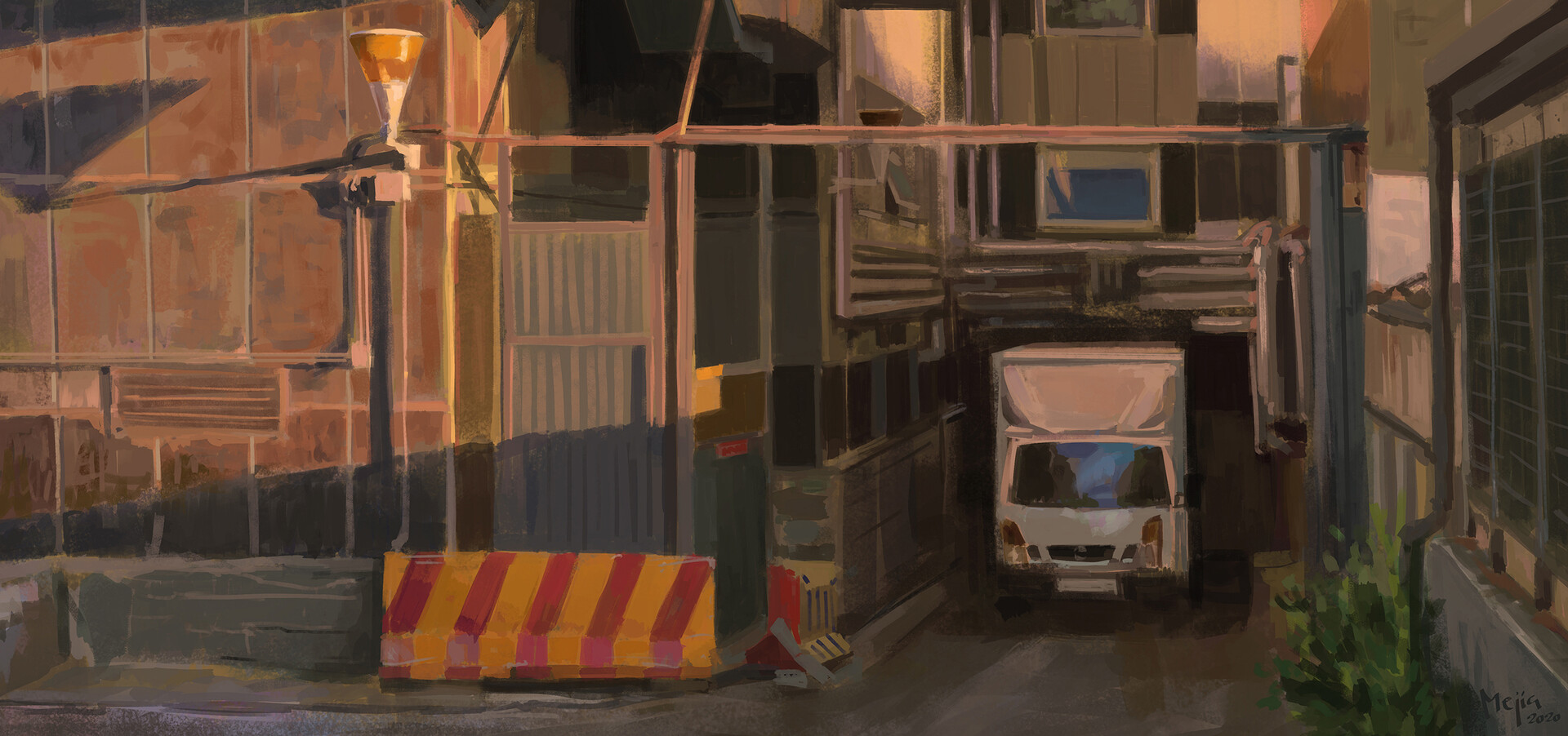 ArtStation - "Hospital's loading dock"