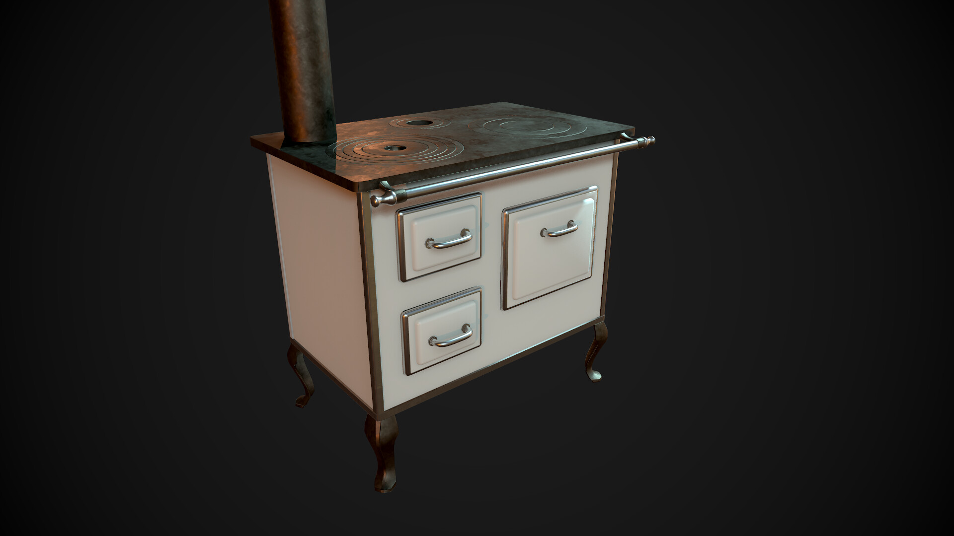 ArtStation - 1920s Oven/Stove