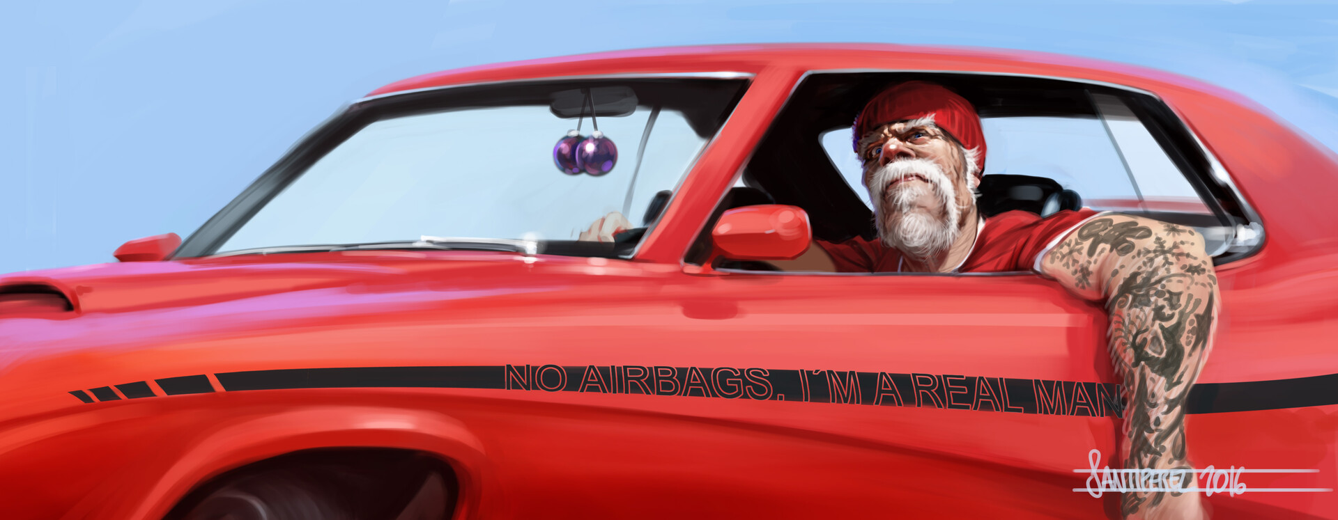ArtStation - Furious Santa Claus
