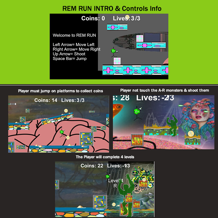 ArtStation - REM RUN: Game Design By: Cassandra Ozuna