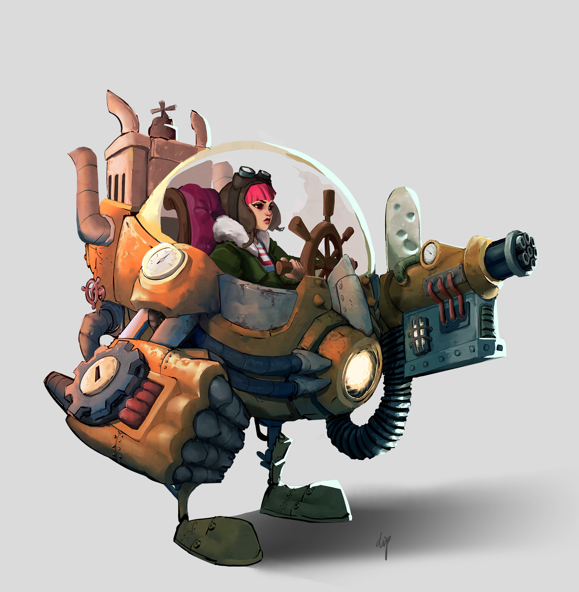 ArtStation - Battle Mech Girl