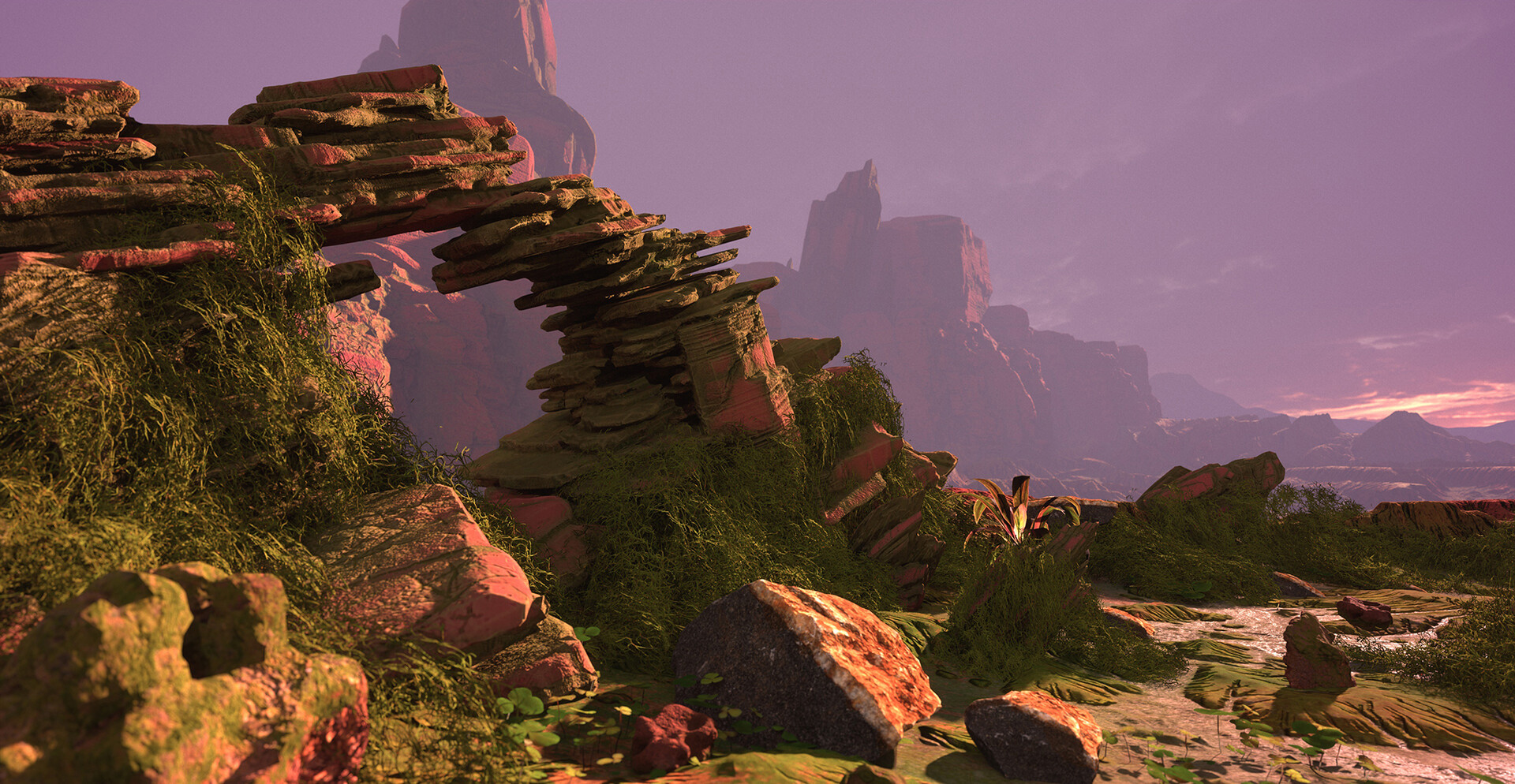 ArtStation - Faerie Canyon, Rock Sculpts for Games (Next Gen Realtime ...