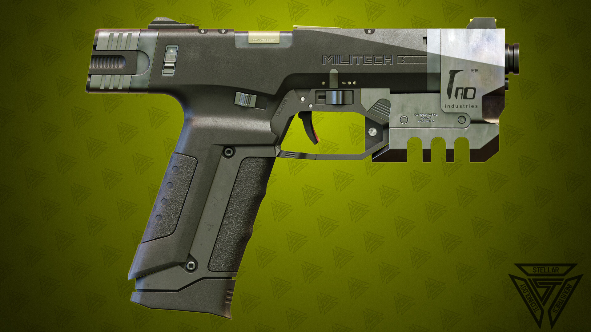 Stellar Works - Militech 9mm Pistol | Cyberpunk 2077 Fan Art