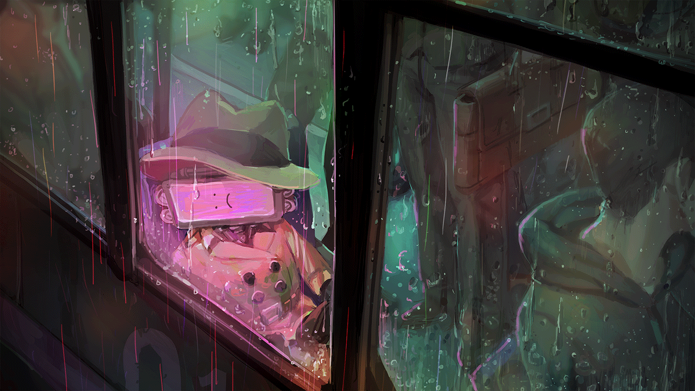 Anime Rain Gif
